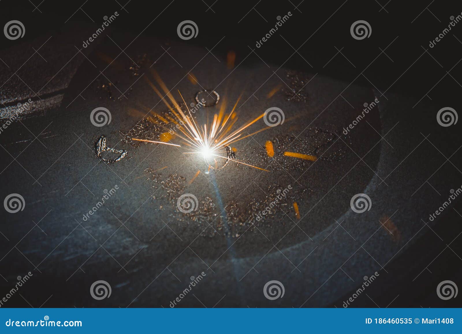 Laser Sintering Machine for Metal. 3D Printer Printing Metal Stock ...