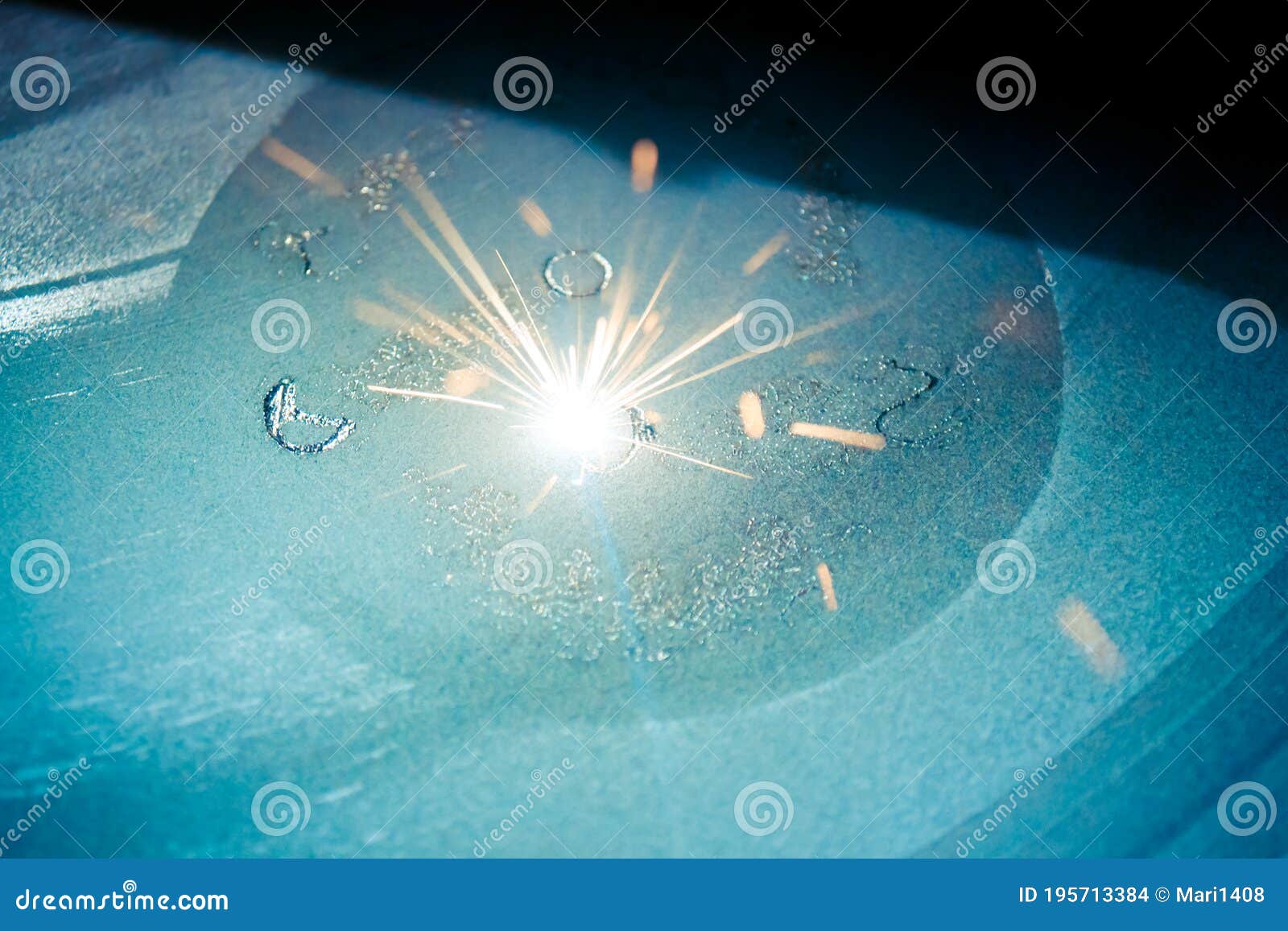 Laser Sintering Machine for Metal. 3D Printer Printing Metal Stock ...