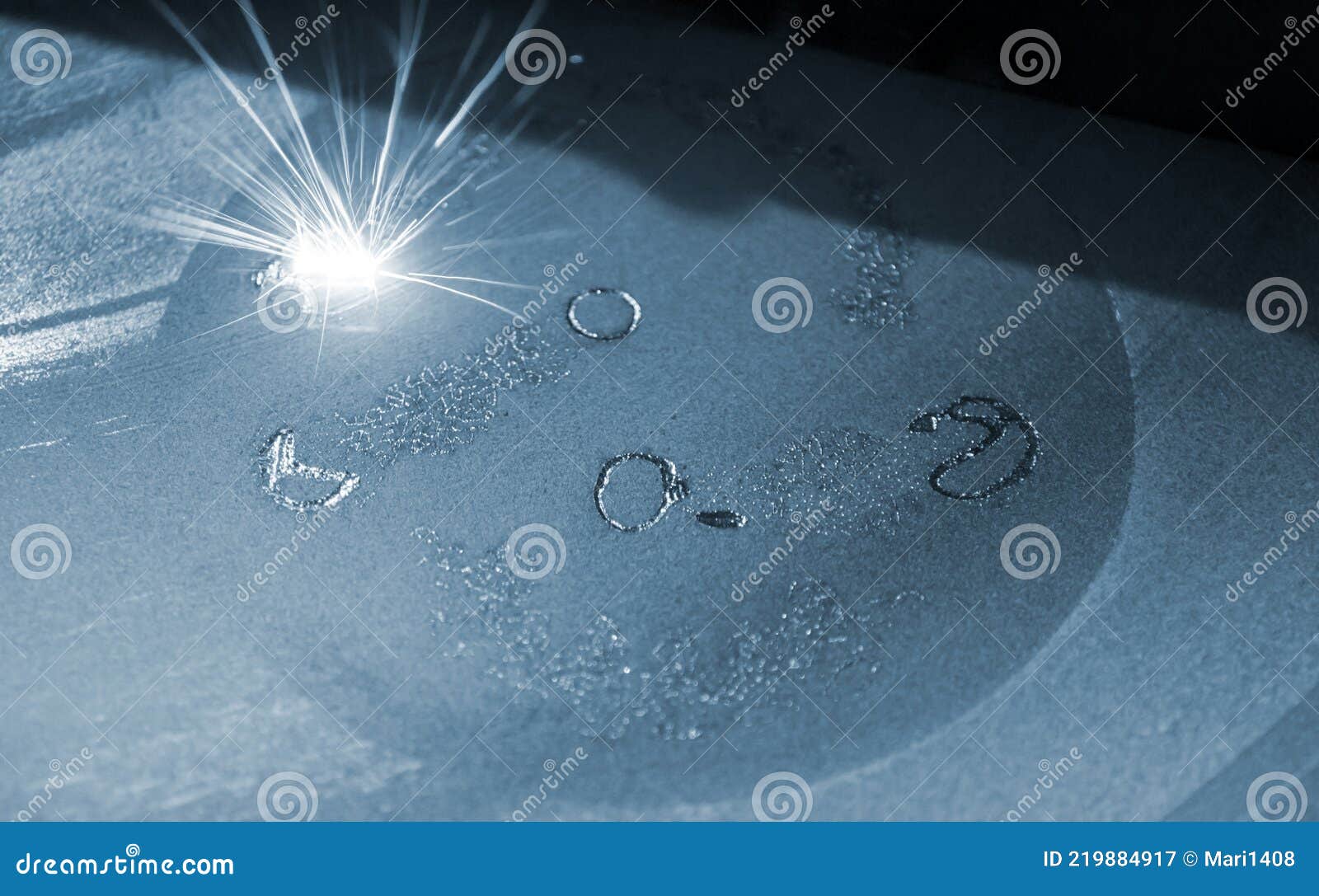 Laser Sintering Machine for Metal. 3D Printer Printing Metal. Stock ...