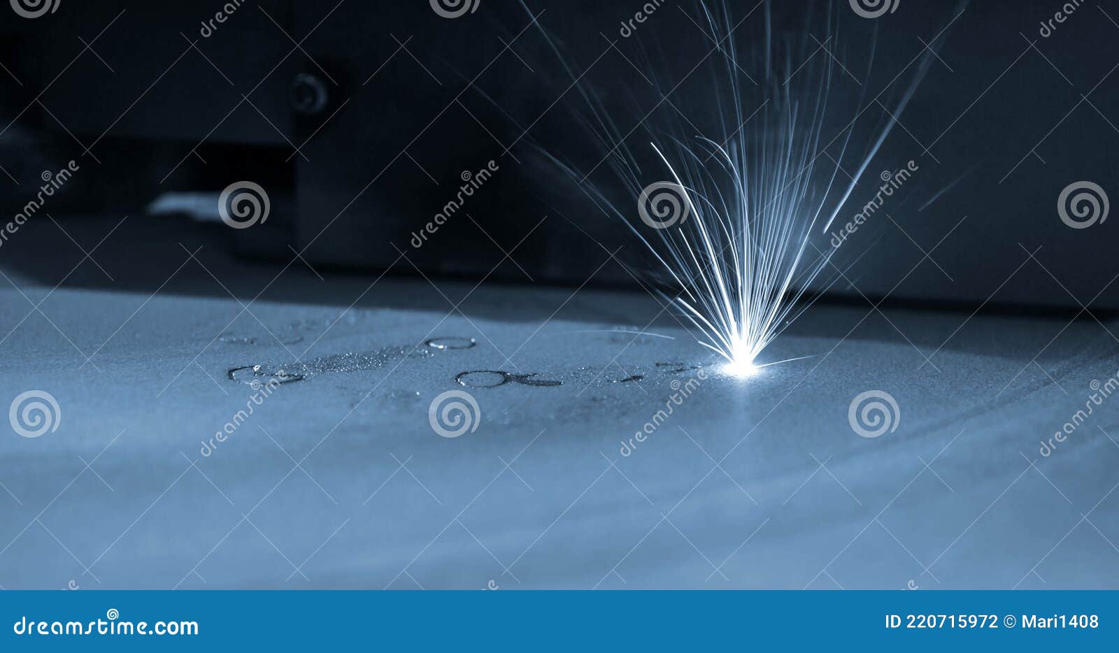 Laser Sintering Machine for Metal. 3D Printer Printing Metal. Stock ...