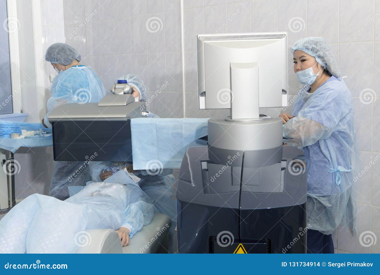 Laser Surgery for Vision Correction Stock Photo - Image of lasik ...