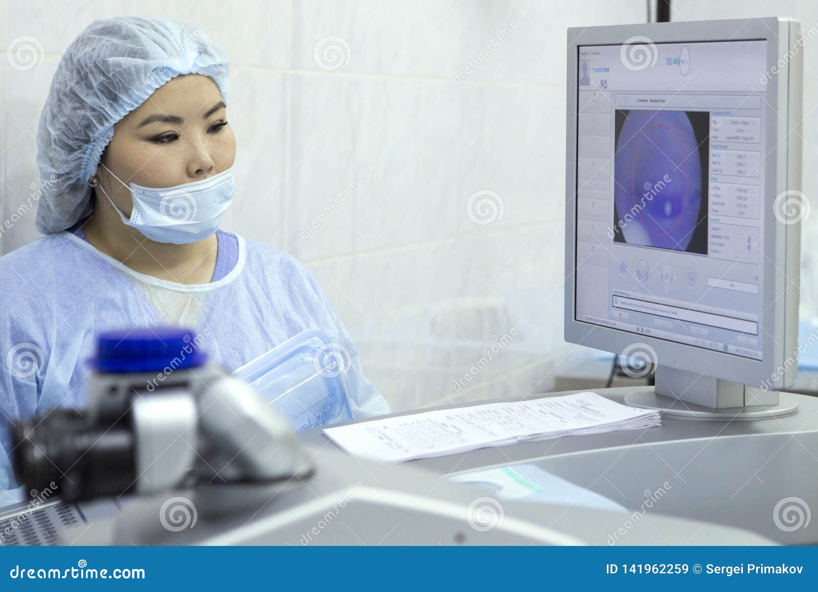 Laser Surgery for Vision Correction Stock Image - Image of myopia ...