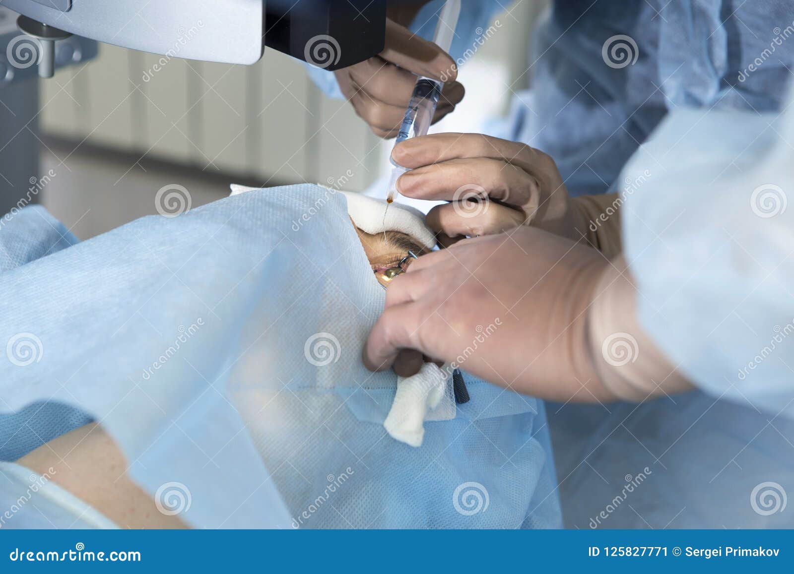 Laser Surgery for Vision Correction Stock Image - Image of medical ...