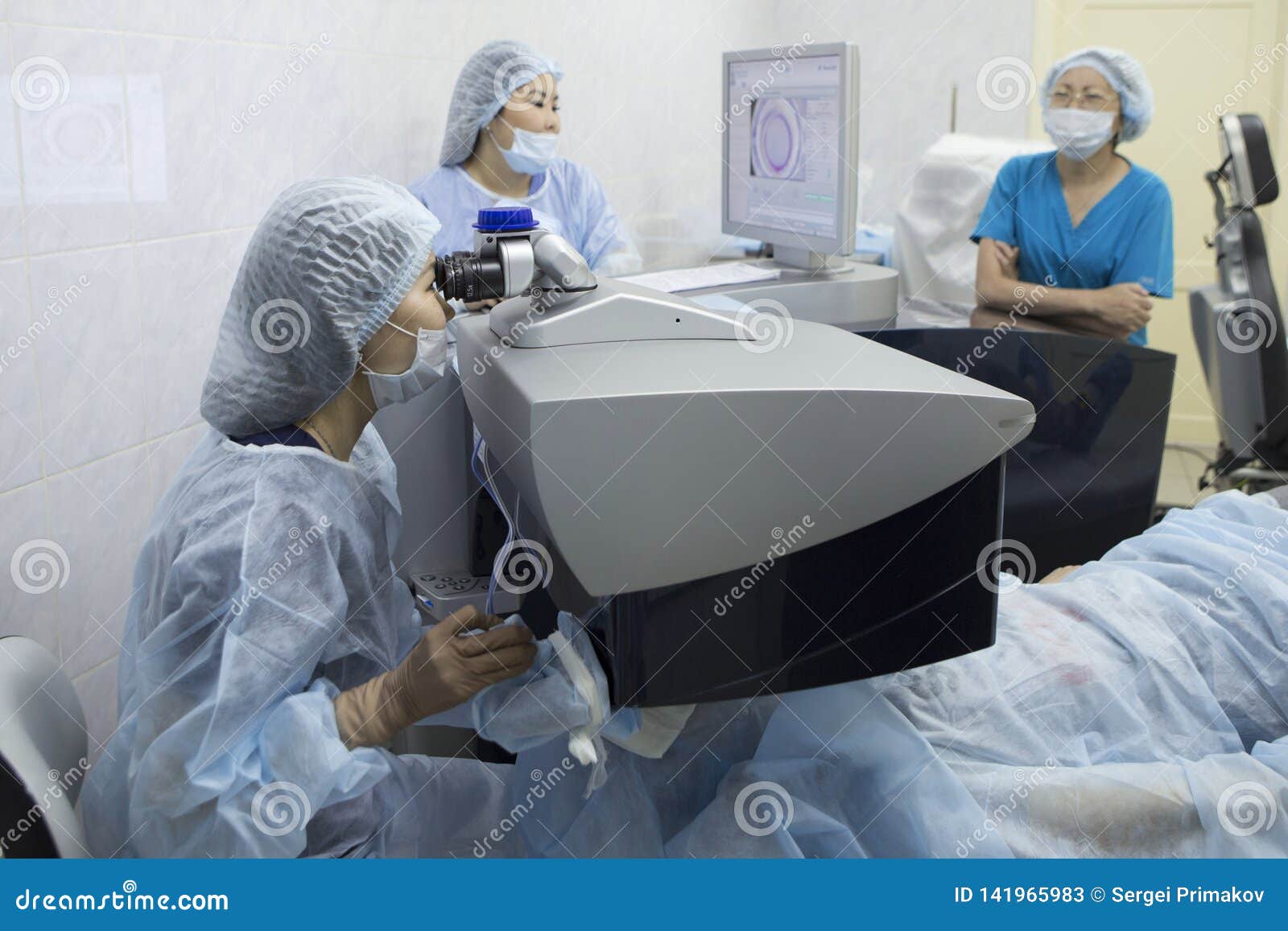 Laser Surgery for Vision Correction Stock Image - Image of doctor ...