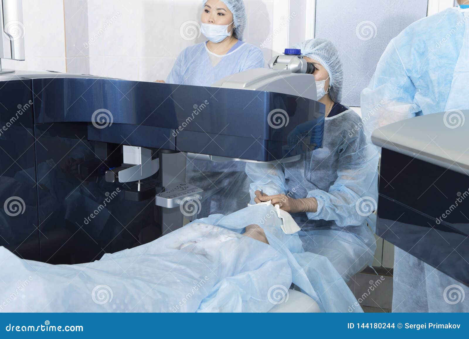 Laser Surgery for Vision Correction Stock Photo - Image of ...