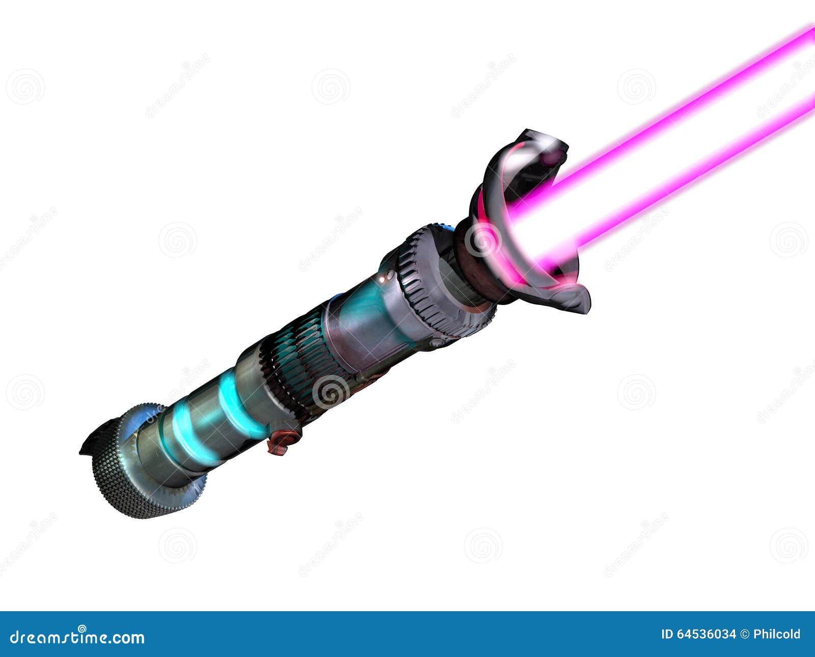 Laser Sword Powerless. Glowing Saber Impotent. Future Weapons Cartoon ...