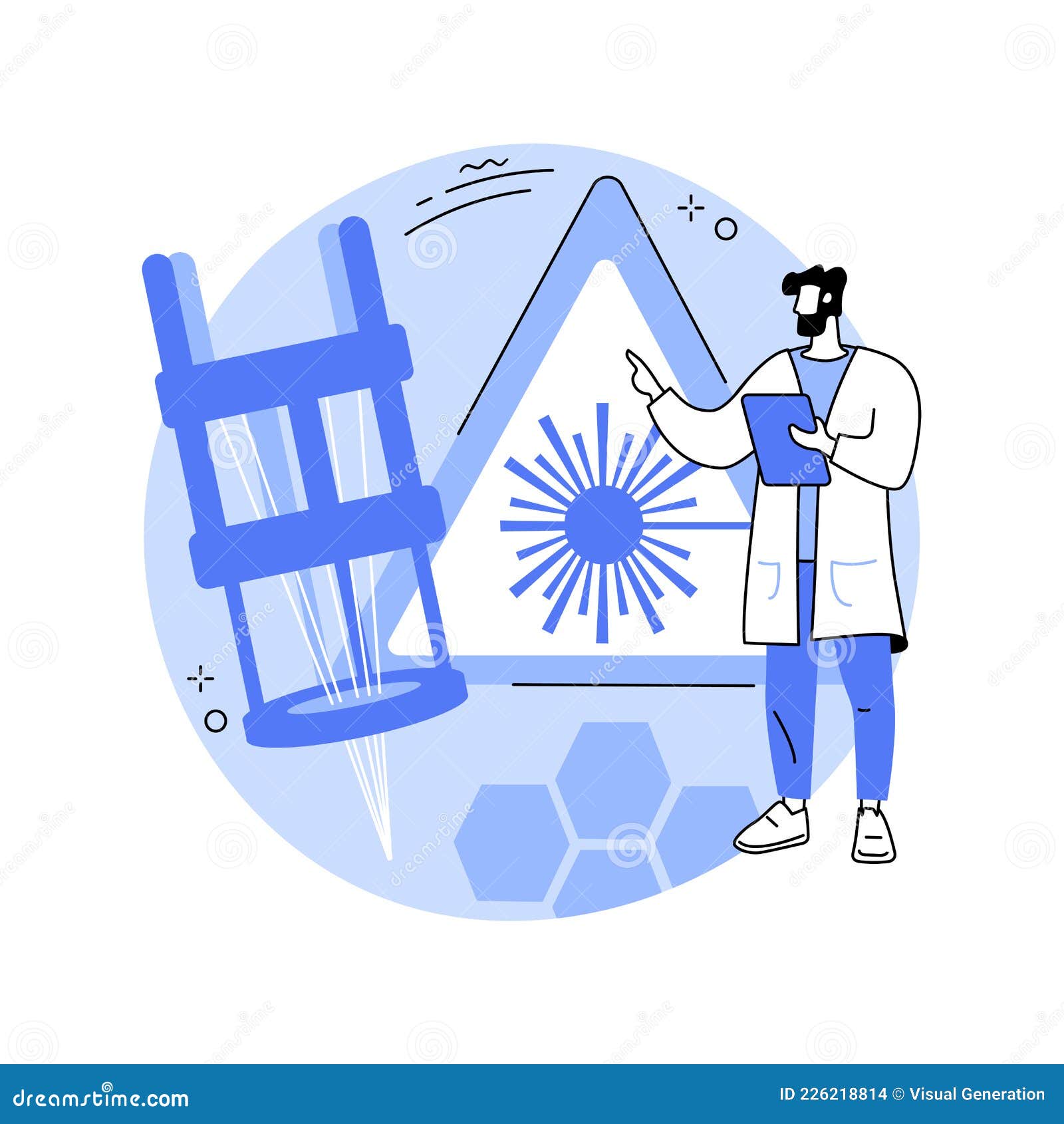 Laser Technologies Abstract Concept Vector Illustration. Stock Vector ...
