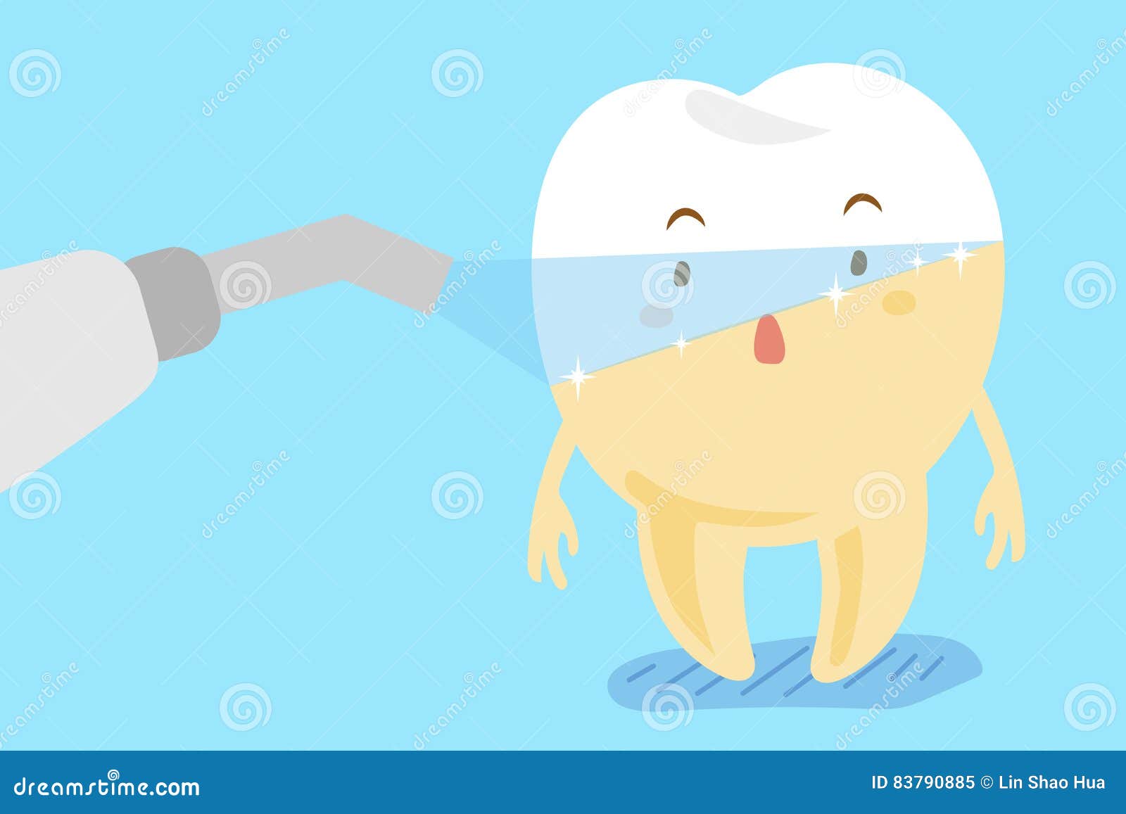 Laser Teeth with Whitening Concept Stock Vector - Illustration of ...