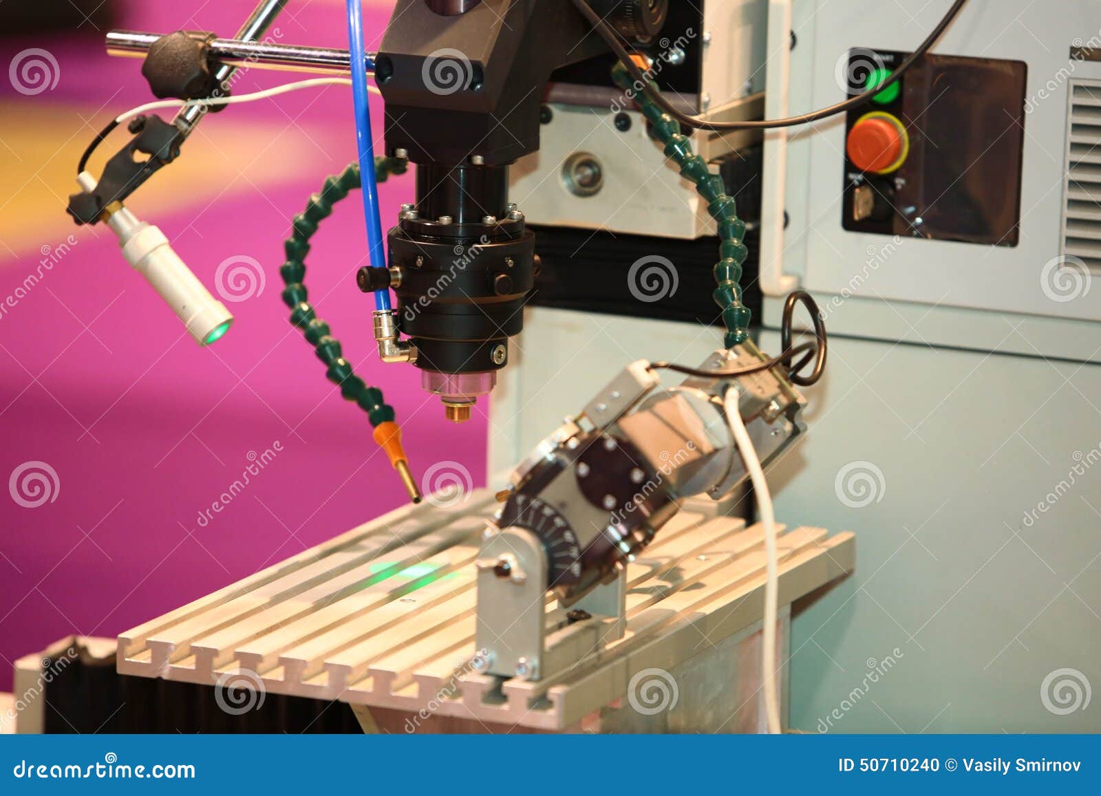 Laser is Used for Quality Control Stock Photo - Image of analyzing ...