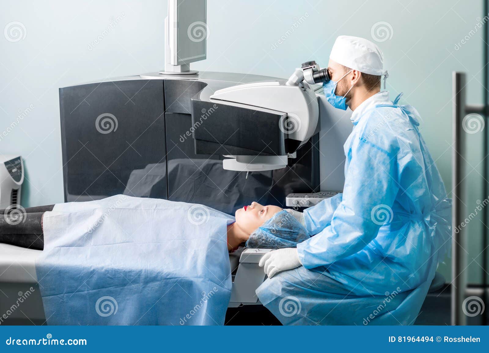 Laser vision correction stock photo. Image of people - 81964494