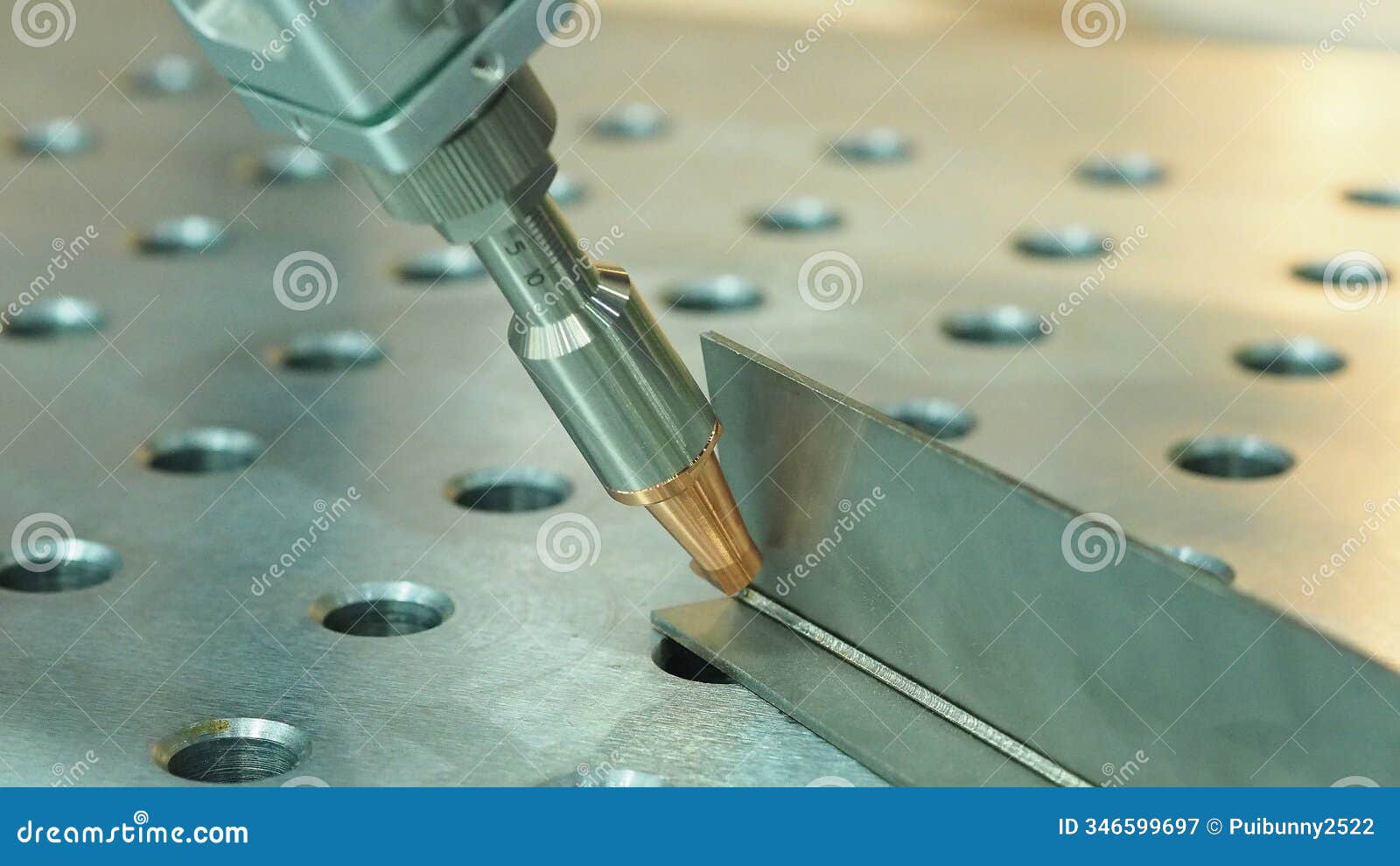 Laser Welder.Close Up of Robot Laser Welding Stock Image - Image of ...