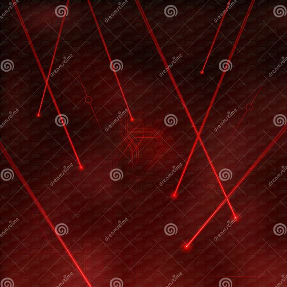 Lasers rouges illustration de vecteur. Illustration du laser - 43131099