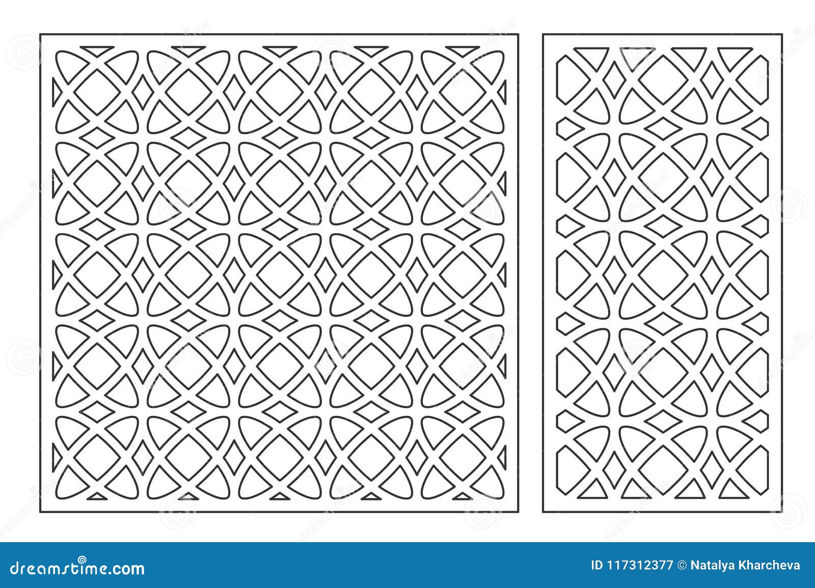2077 LaserSet 2 stock vector. Illustration of arabesque - 117312377