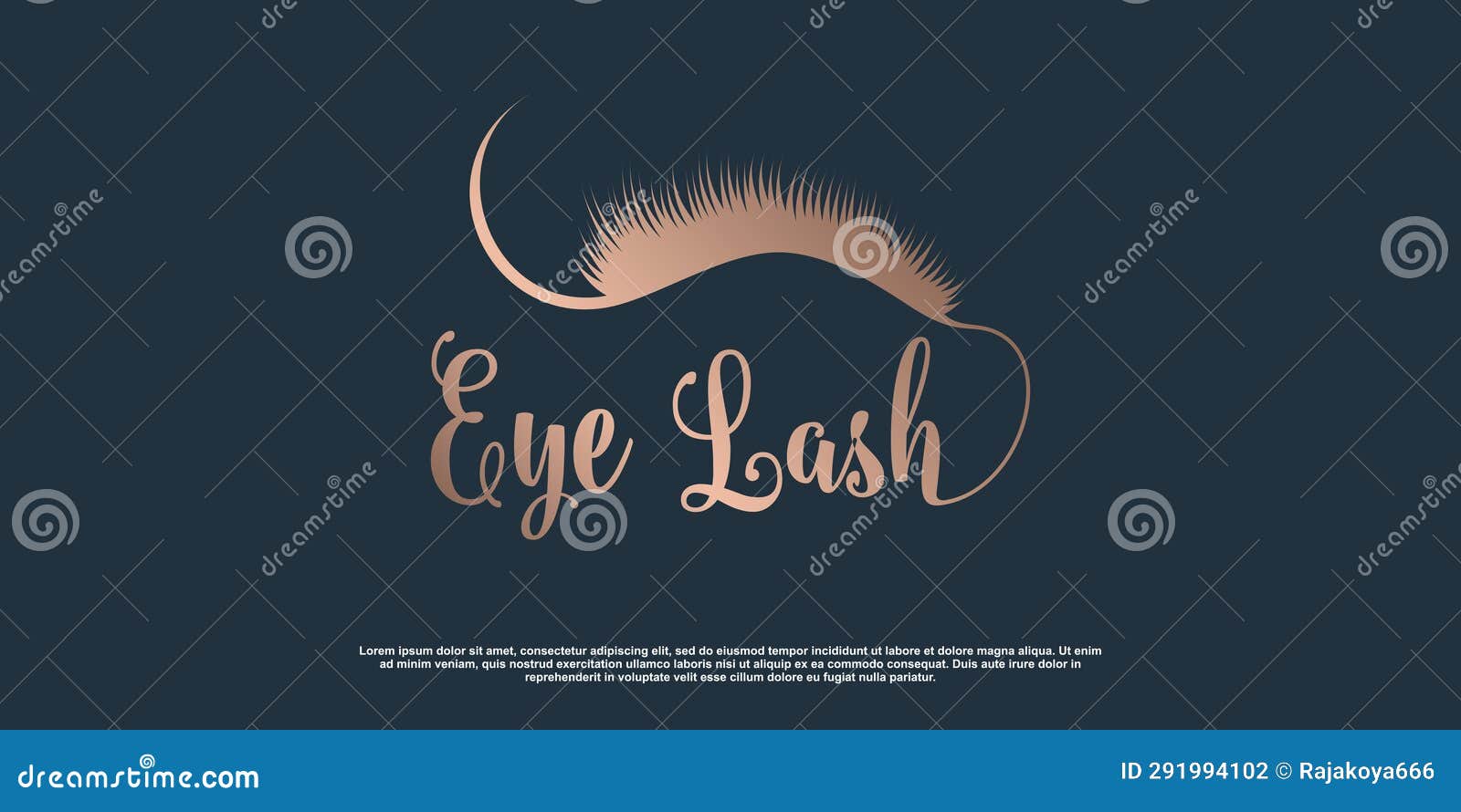Lash Logo Design for Beauty with Creative Element Premium Vector Stock ...