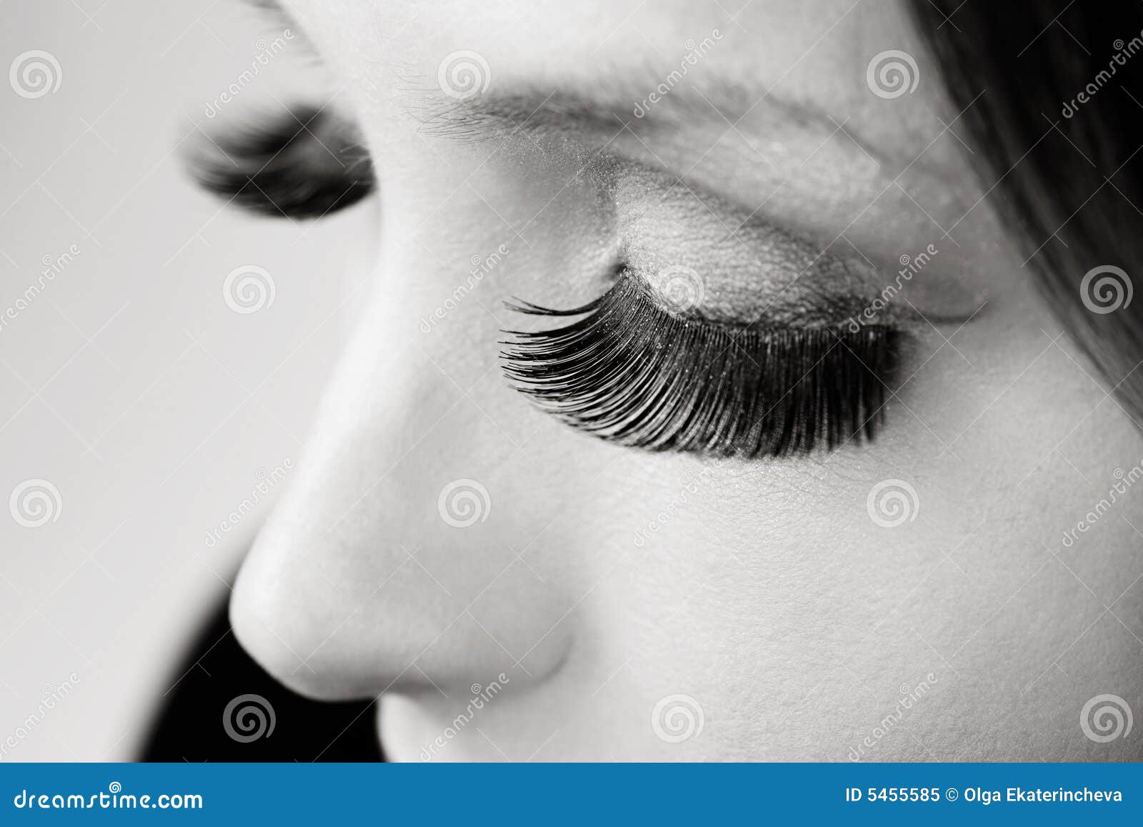 Lashes stock image. Image of makeup, mascara, elegance - 5455585