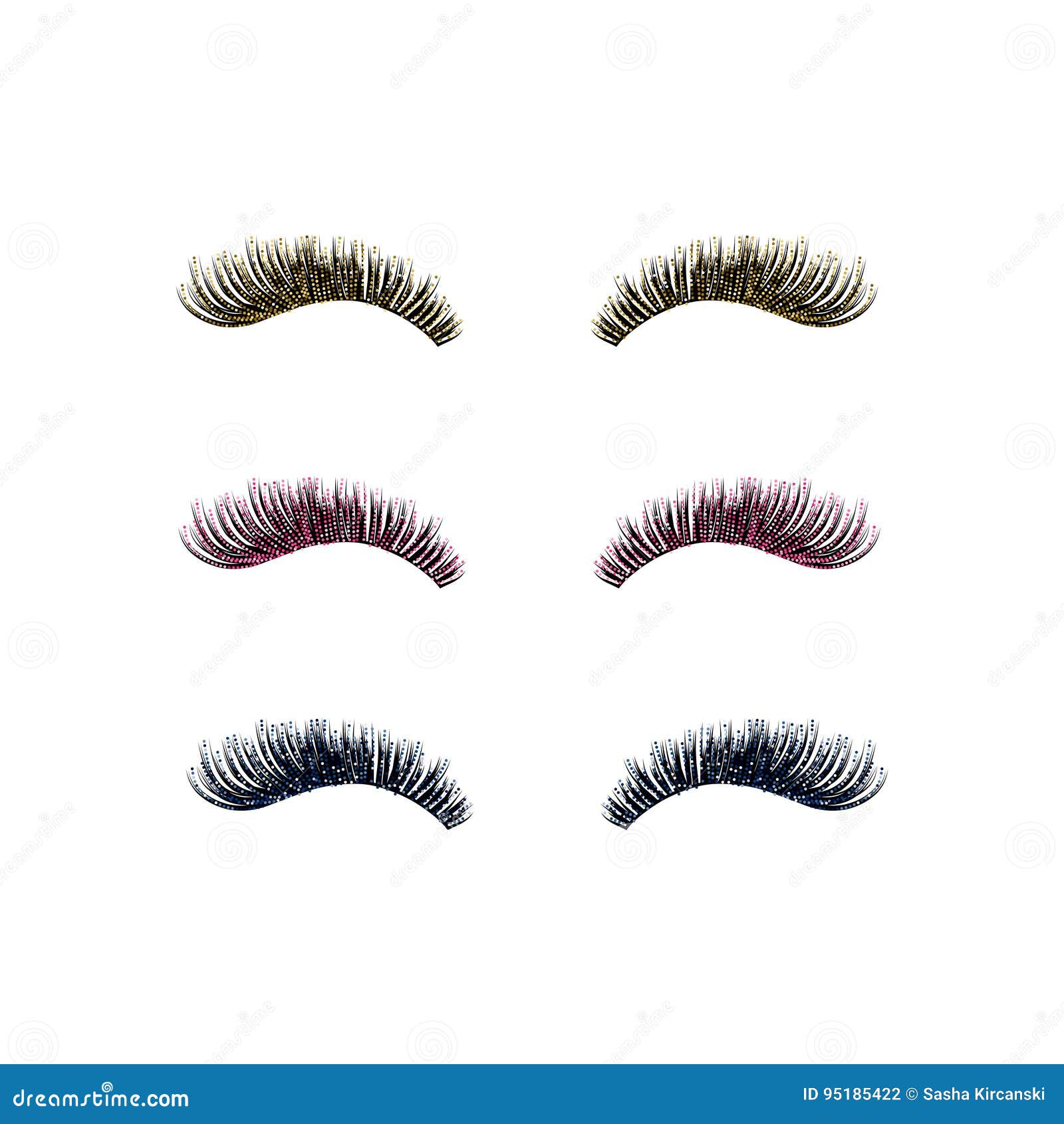 Lashes vector illustration stock vector. Illustration of beauty - 95185422