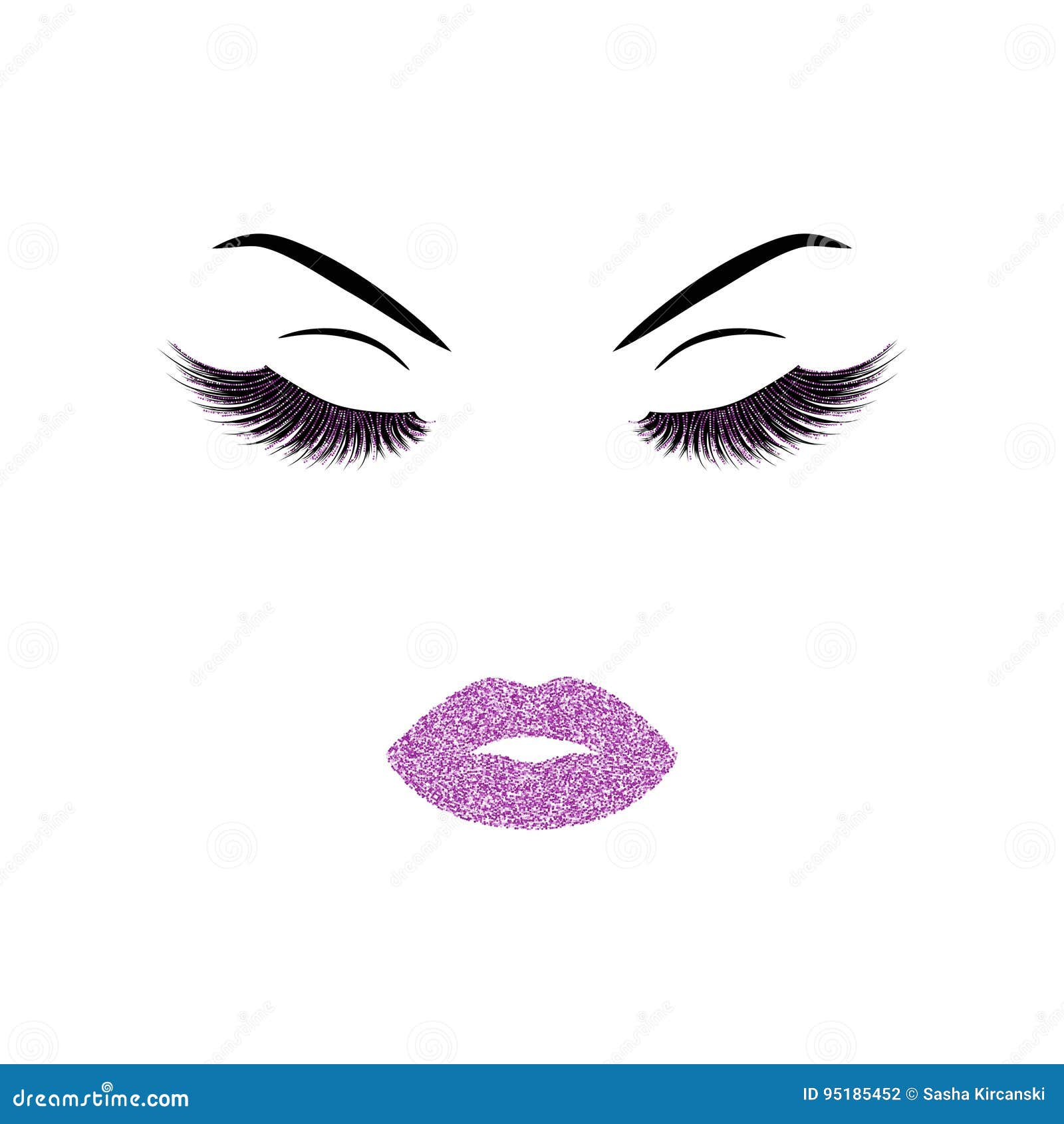 Lashes vector illustration stock vector. Illustration of cosmetic ...