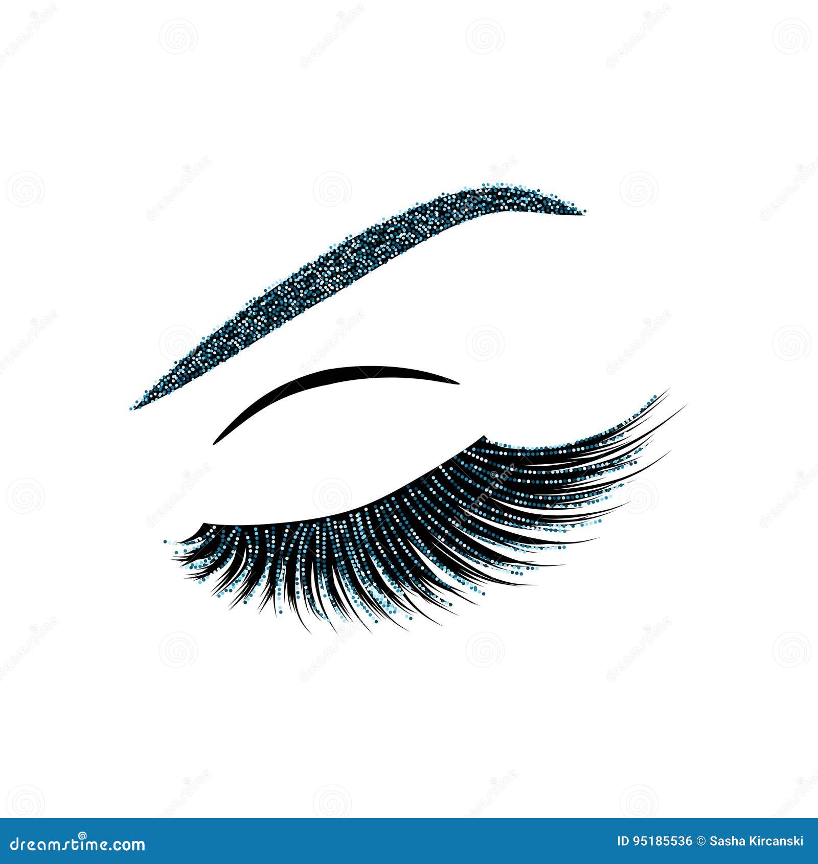 Lashes vector illustration stock vector. Illustration of icon - 95185536