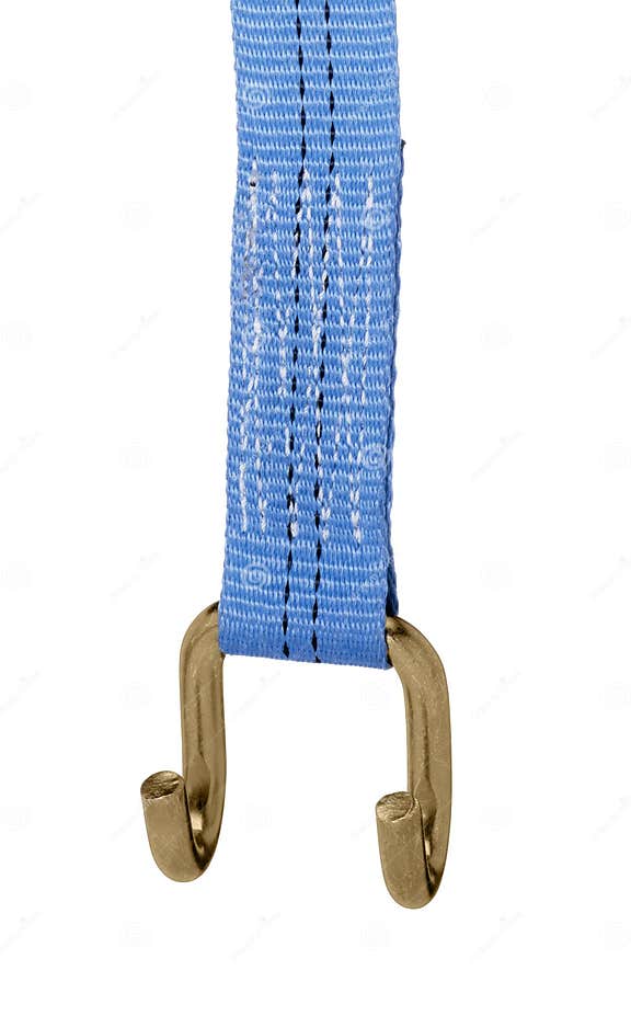 Lashing strap with hooks stock image. Image of isolated - 299397141