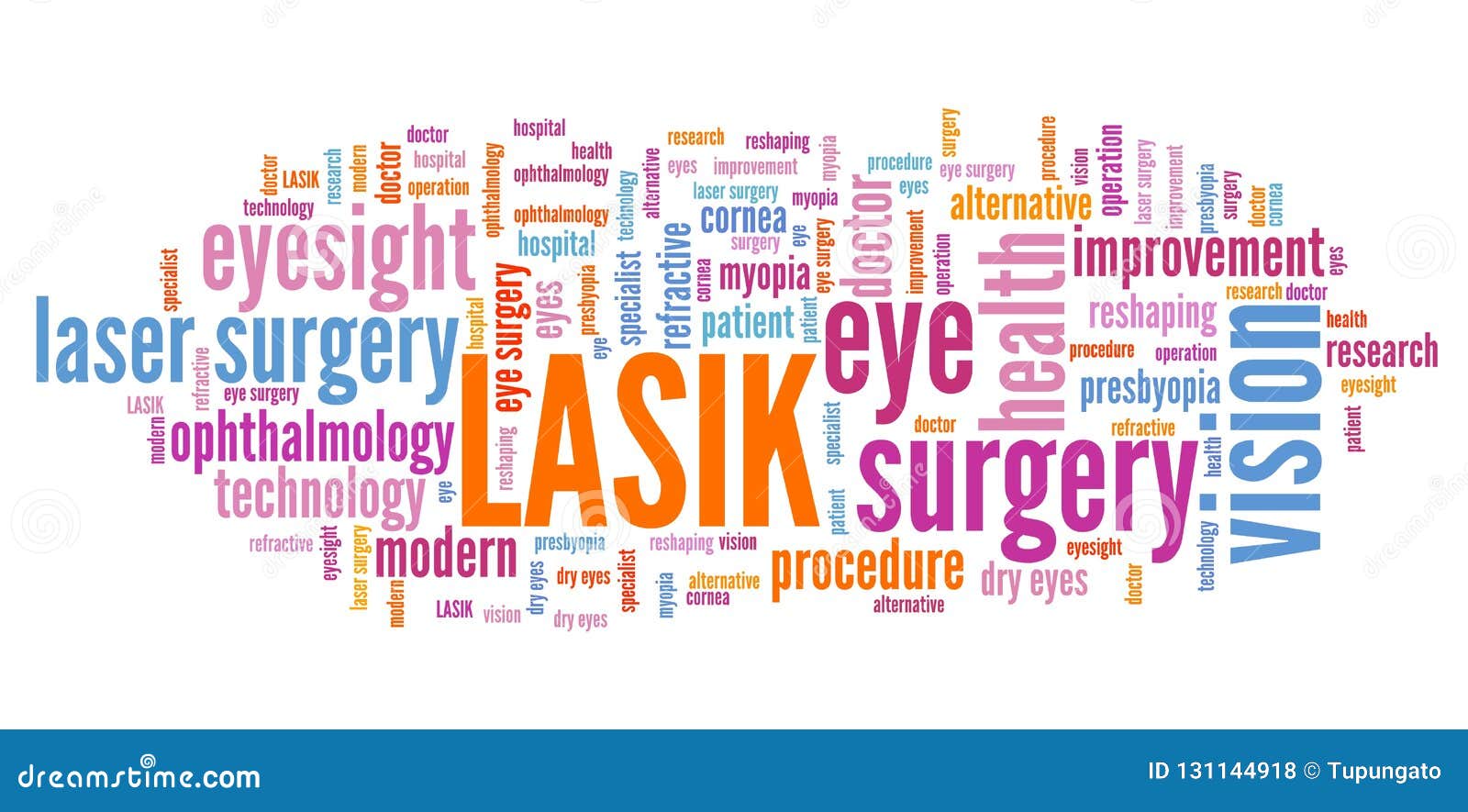 LASIK concept stock illustration. Illustration of presentation - 131144918