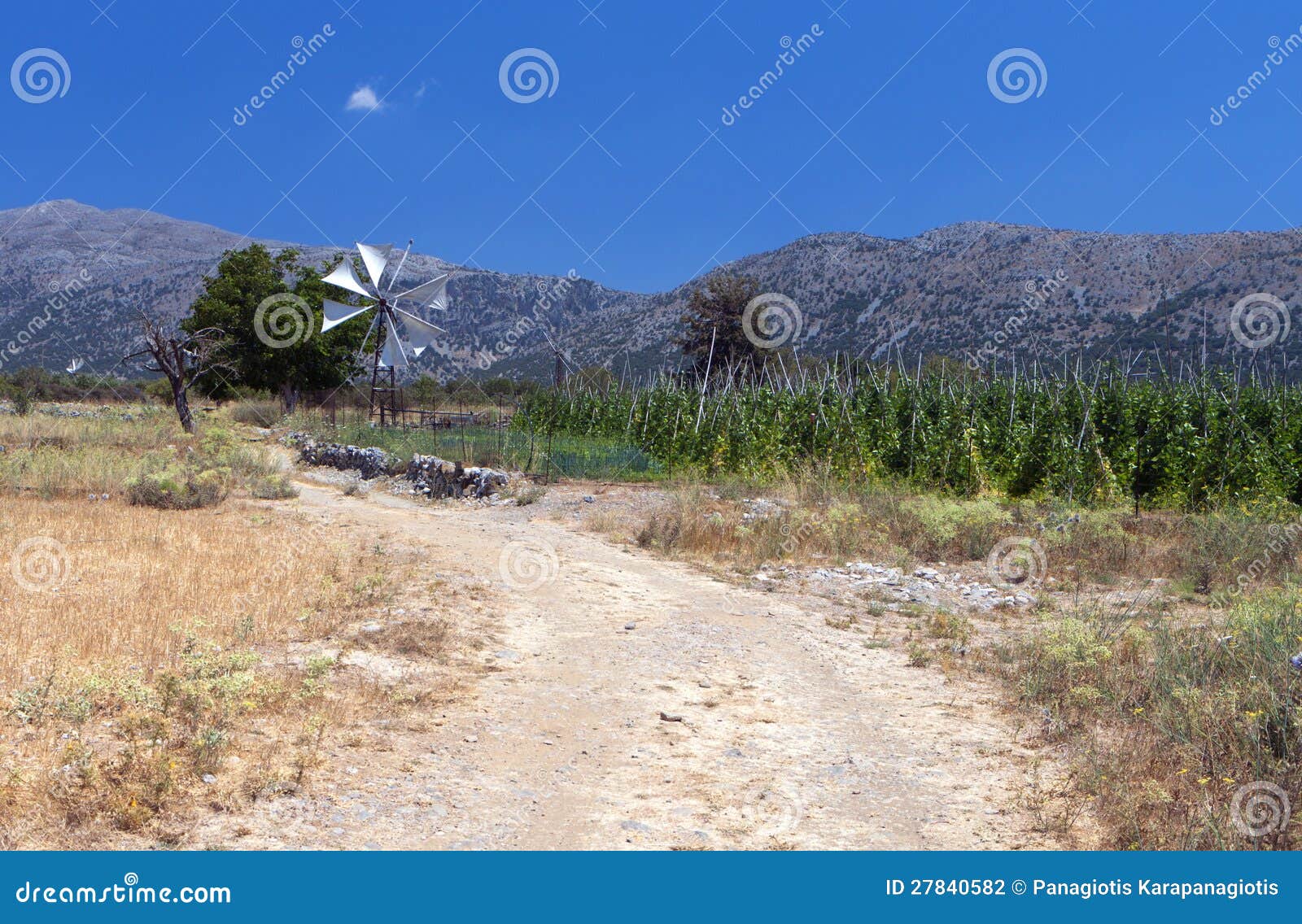 Lasithi plateau at Crete stock photo. Image of lasithi - 27840582