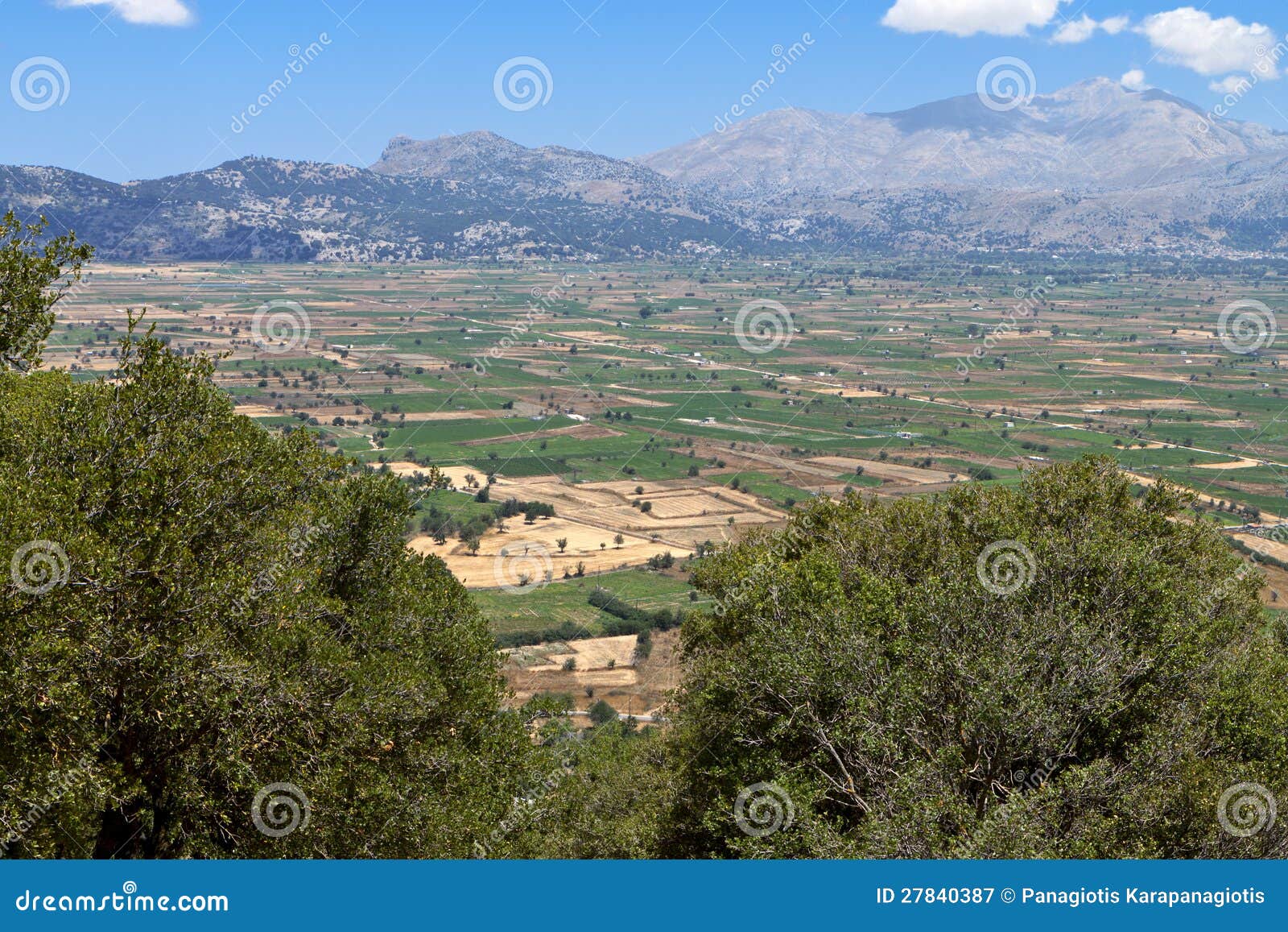 Lasithi Plateau at Crete Island Stock Image - Image of lasithy, europe ...
