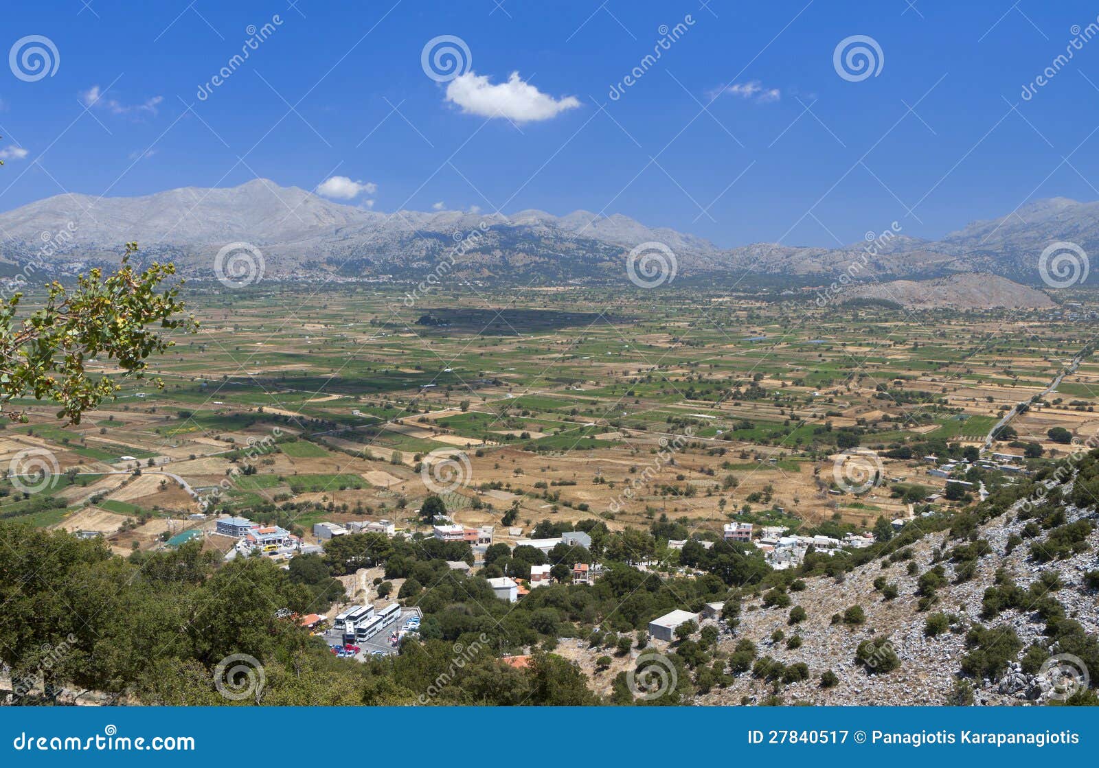 Lasithi Plateau at Crete Island, Greece Stock Image - Image of ...