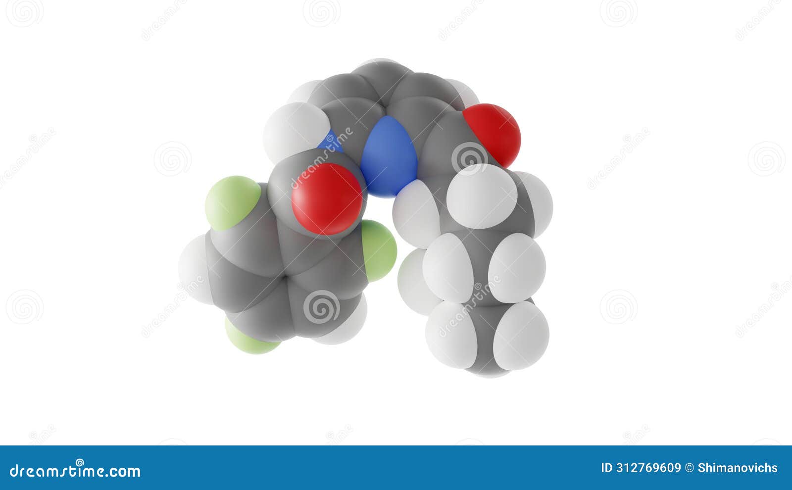 Lasmiditan Molecule, Selective Serotonin Agonists, Molecular Structure ...