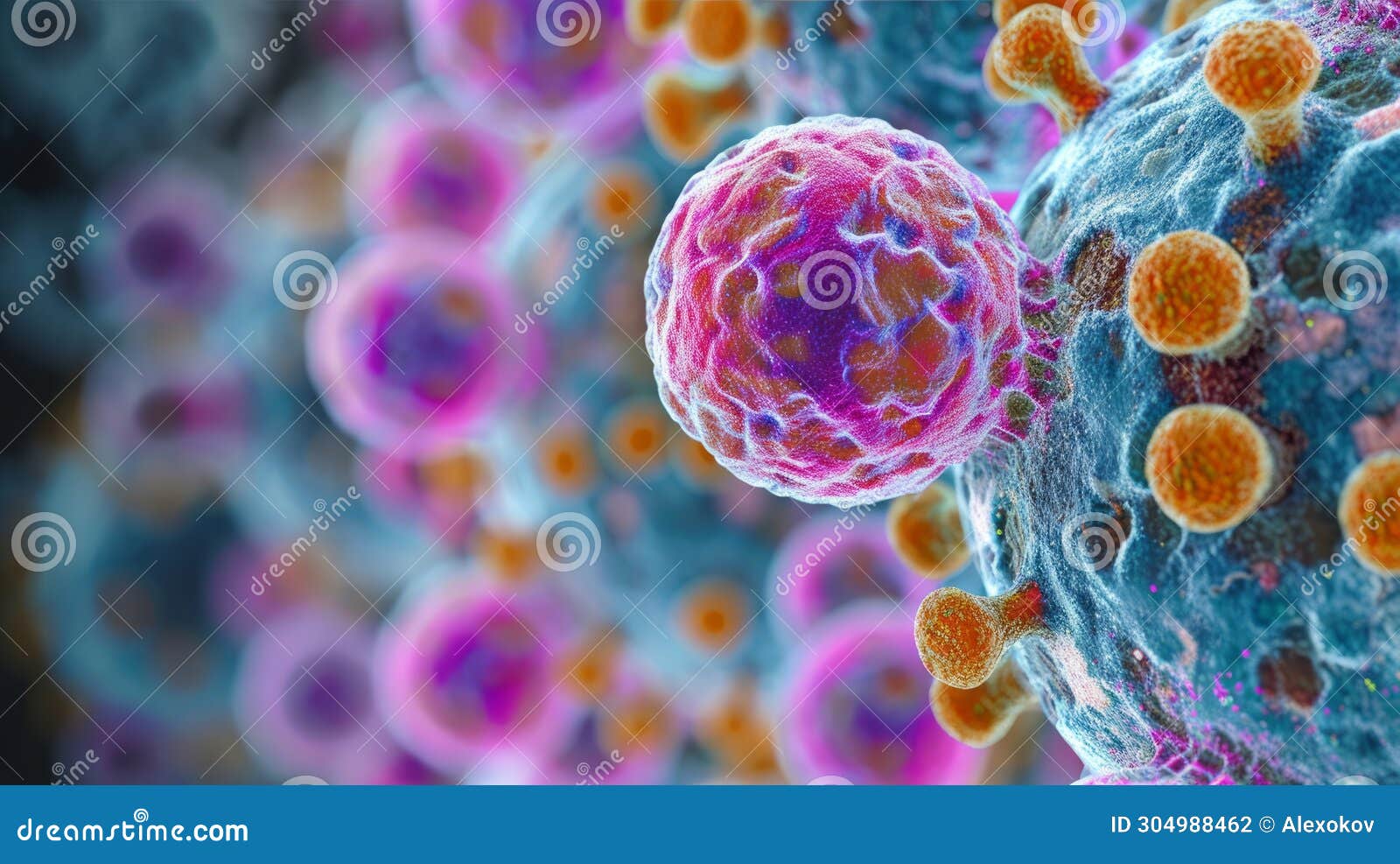 Lassa Fever Virus Under a Microscope AI Generated Stock Illustration ...