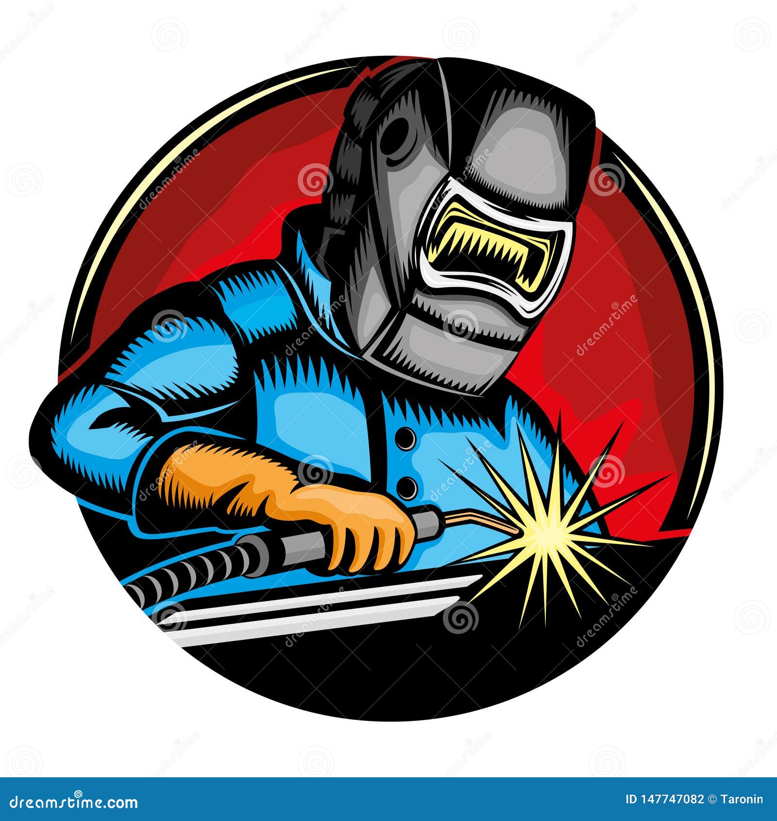 Lassers rond teken vector illustratie. Illustration of teken - 147747082