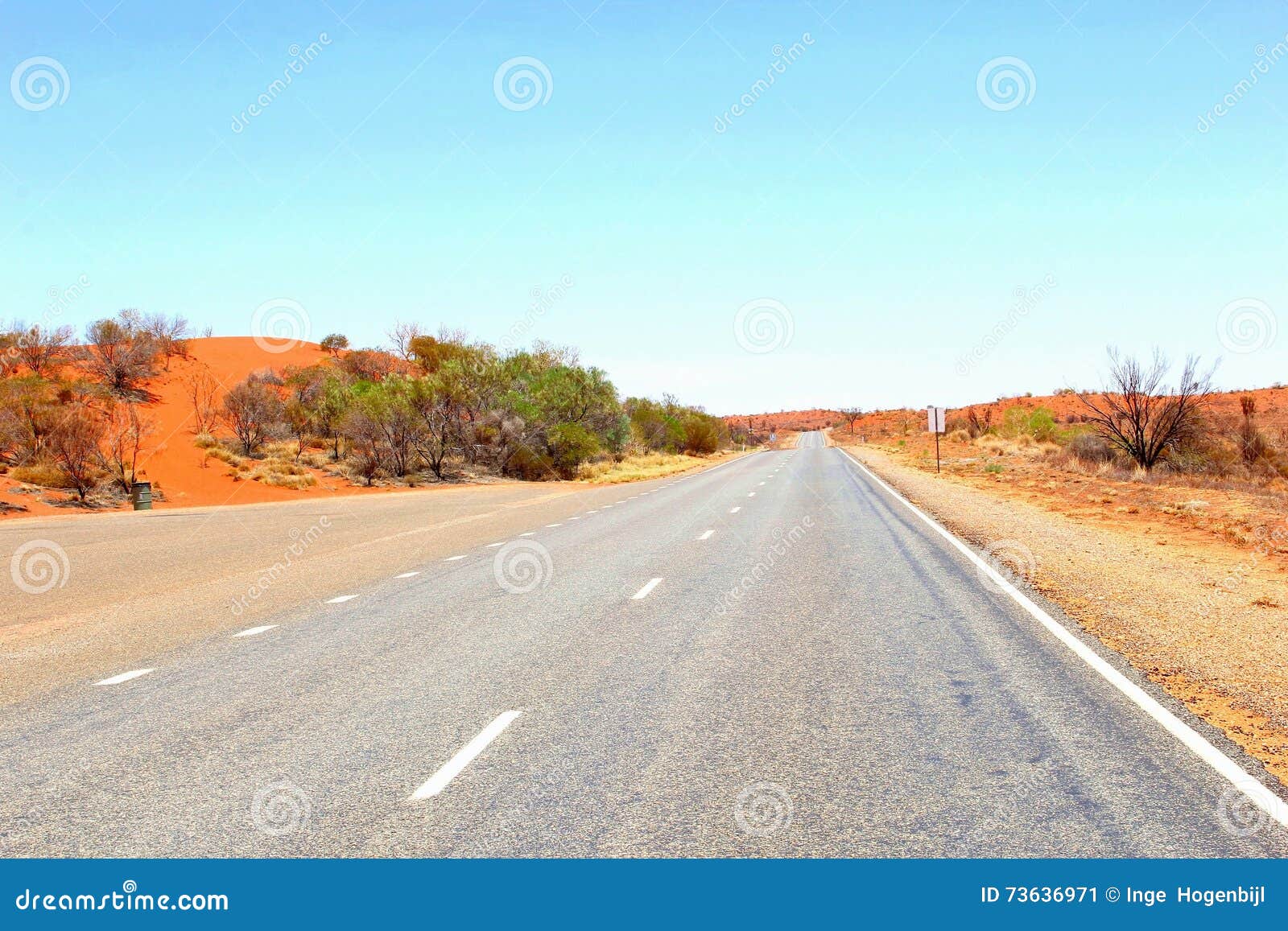 Lasseter Highway To Uluru In Desert Countryside, Outback Australia ...