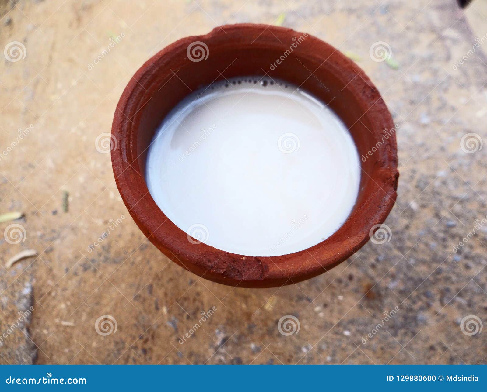 Lassi in clay kulhar stock photo. Image of glasses, diet - 129880600