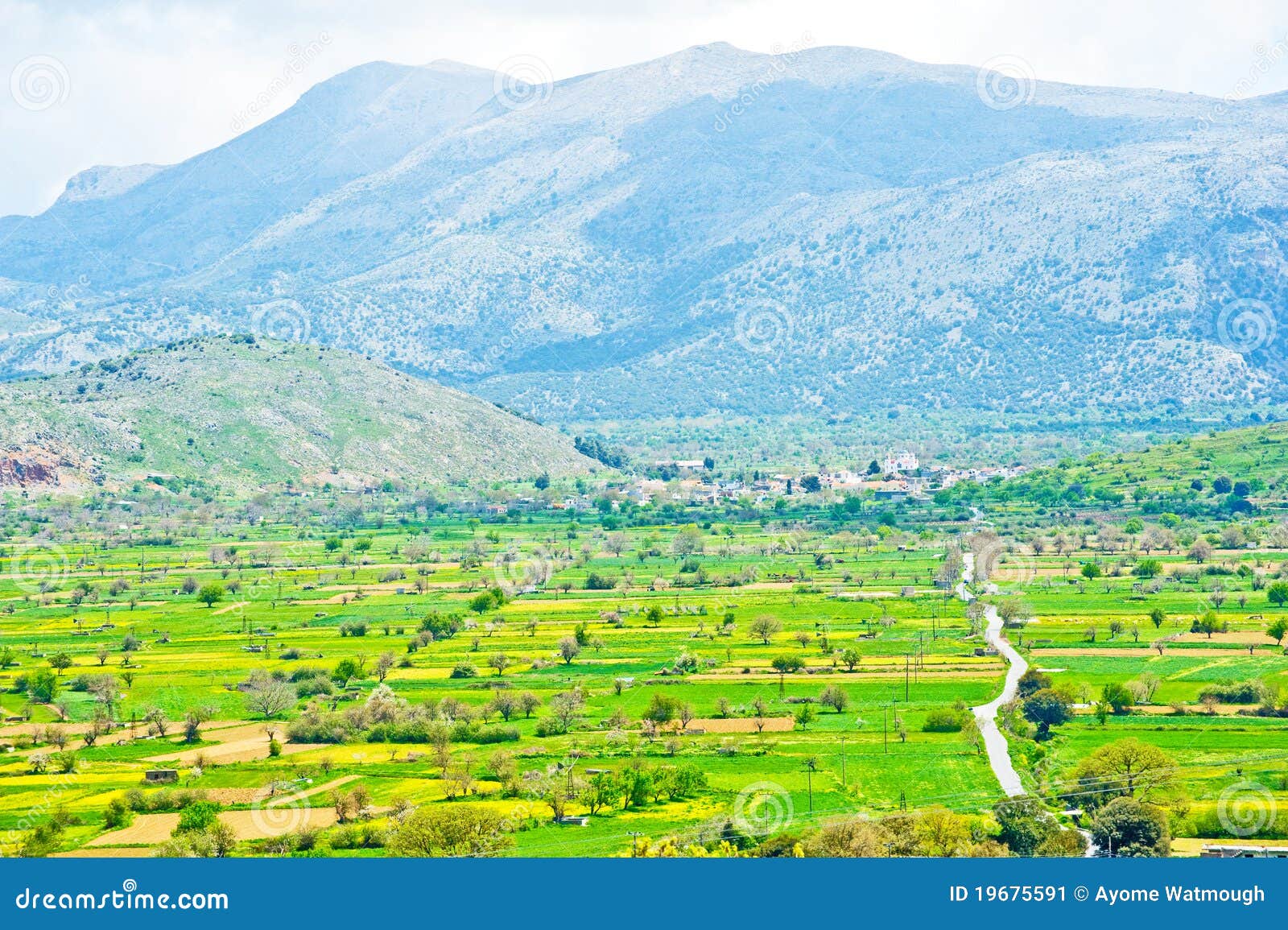 Lassithi Plateau , Crete. stock image. Image of white - 19675591