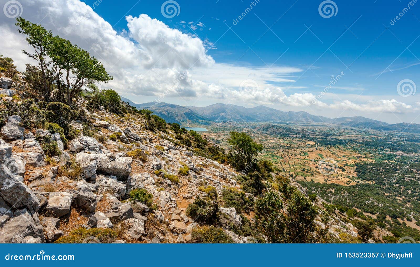 Lassithi Plateau on the Island of Crete in Greece Stock Image - Image ...