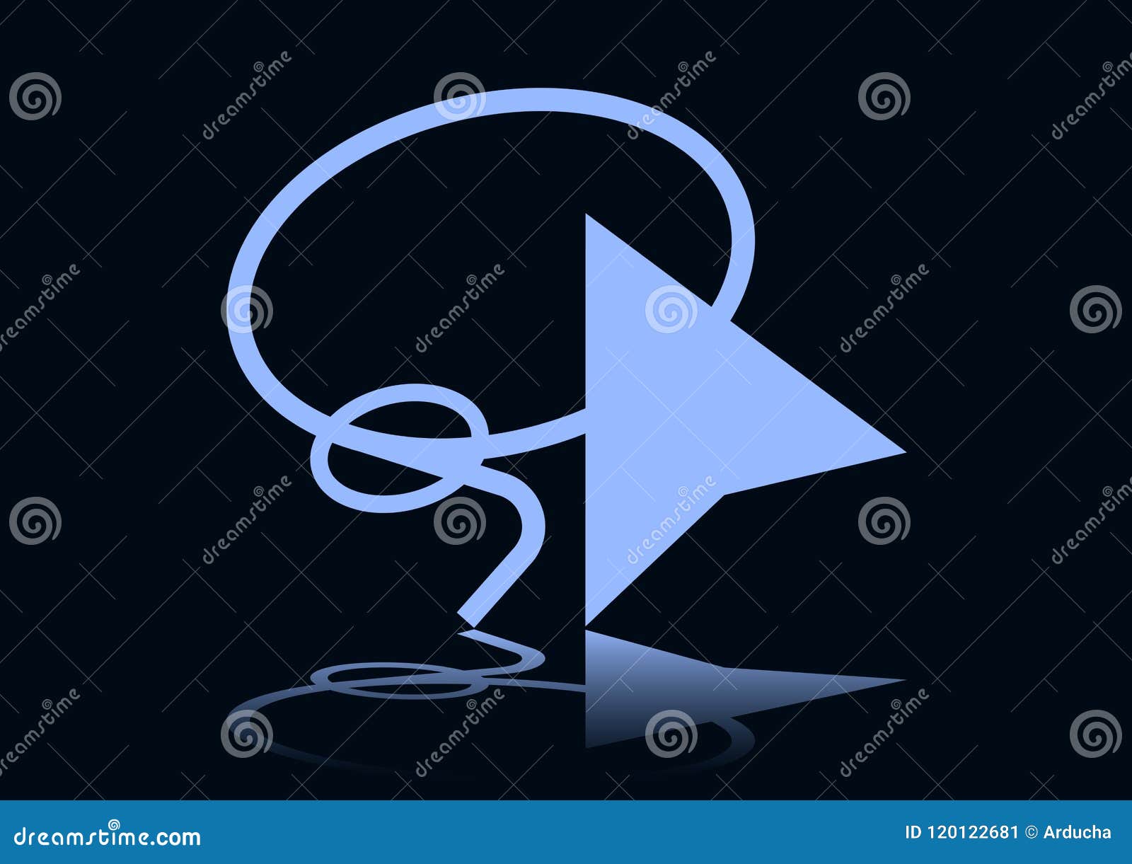 Lasso art tool stock vector. Illustration of line, stripe - 120122681