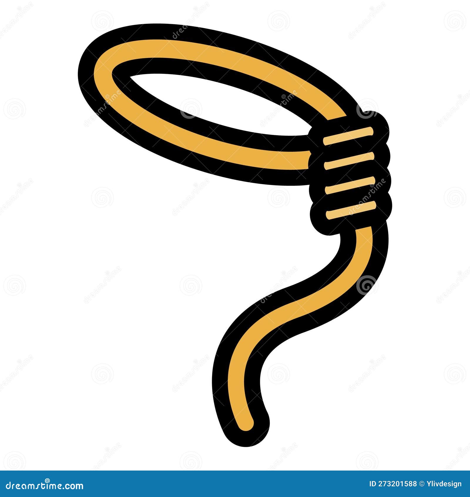 Lasso Loop Icon Vector Flat Stock Vector - Illustration of outline, knot: 273201588