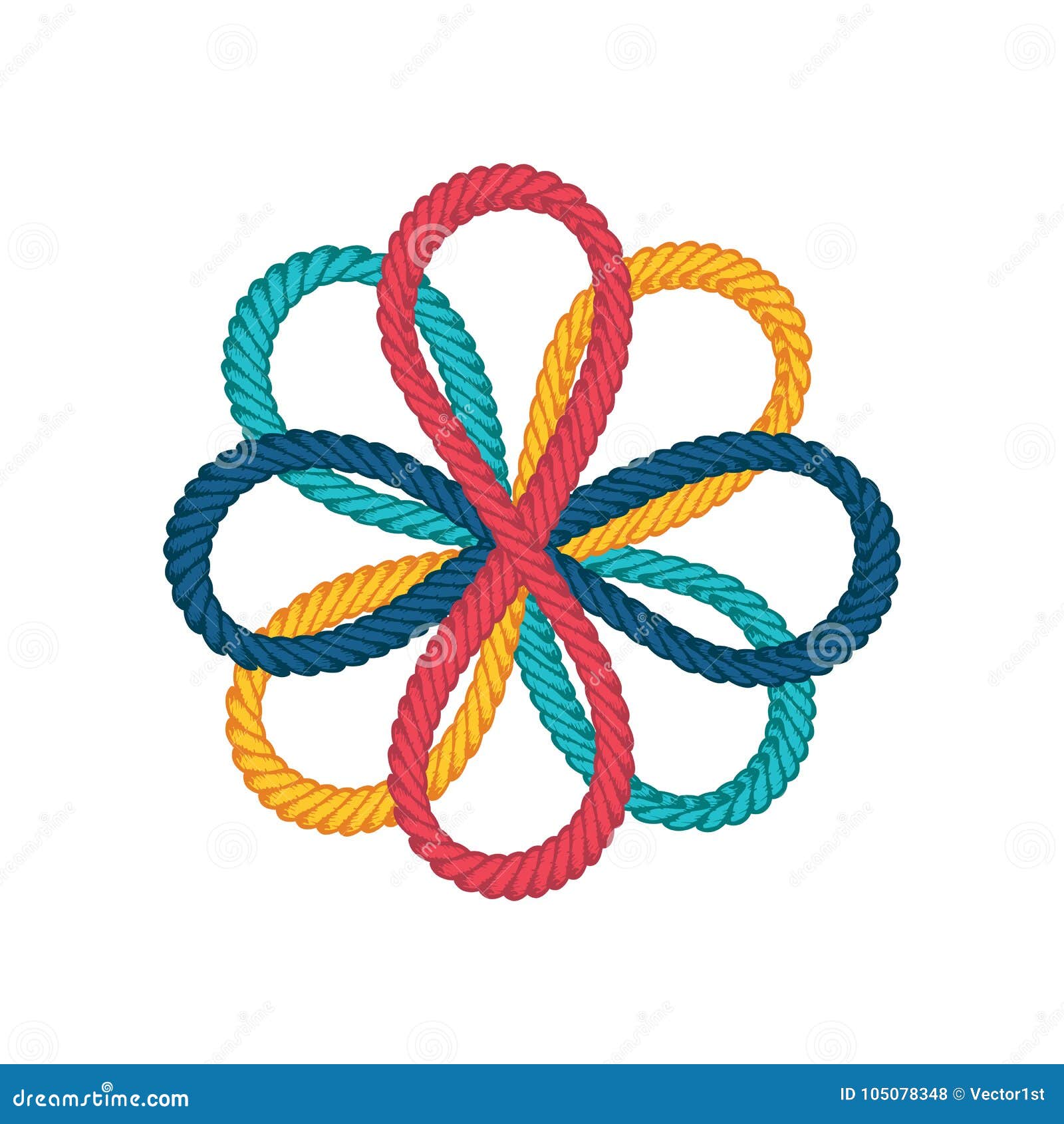 Lasso rope art stock vector. Illustration of lasso, circle - 105078348