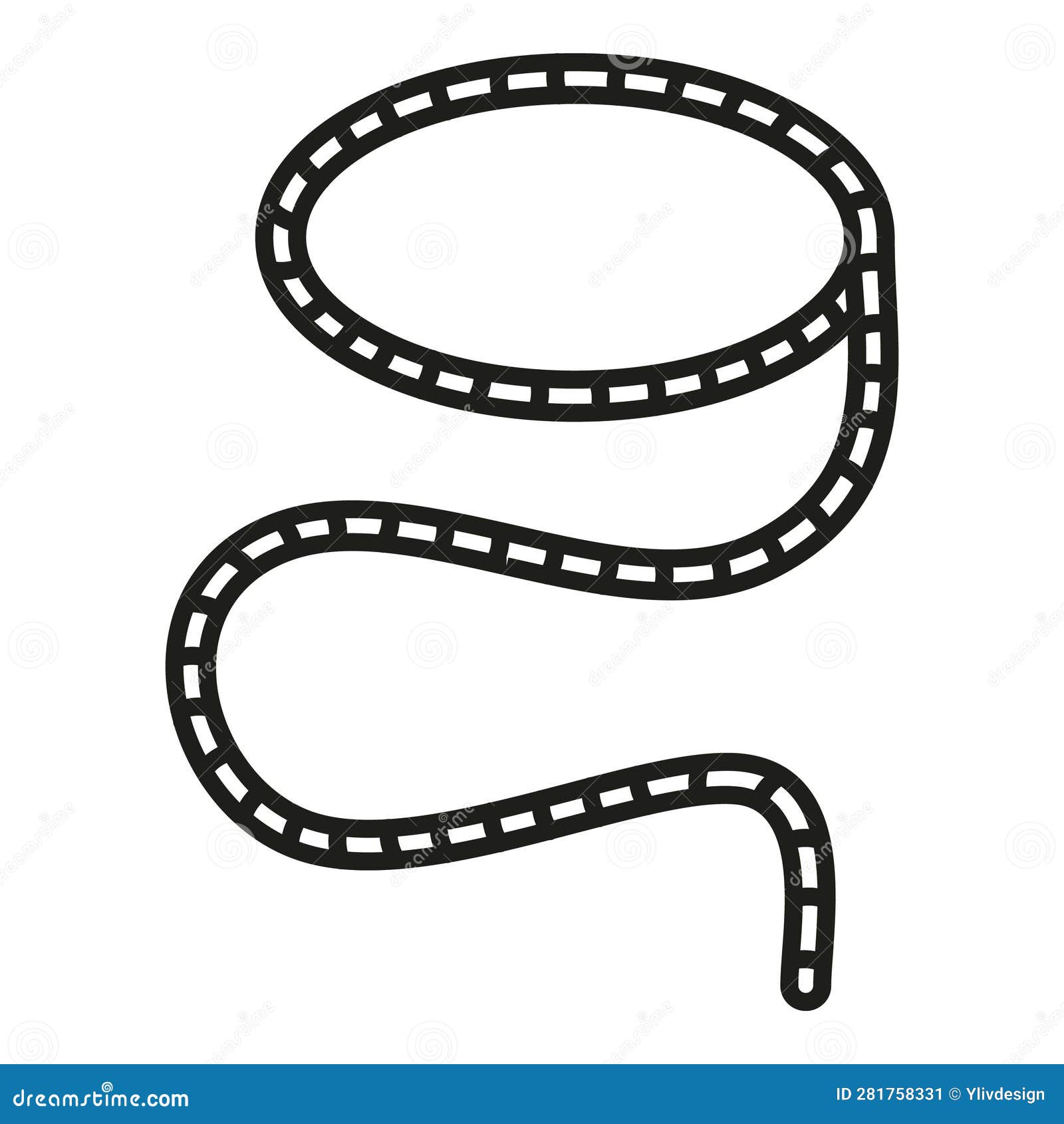 Lasso Rope Icon Outline Vector. Western Circle Stock Vector ...