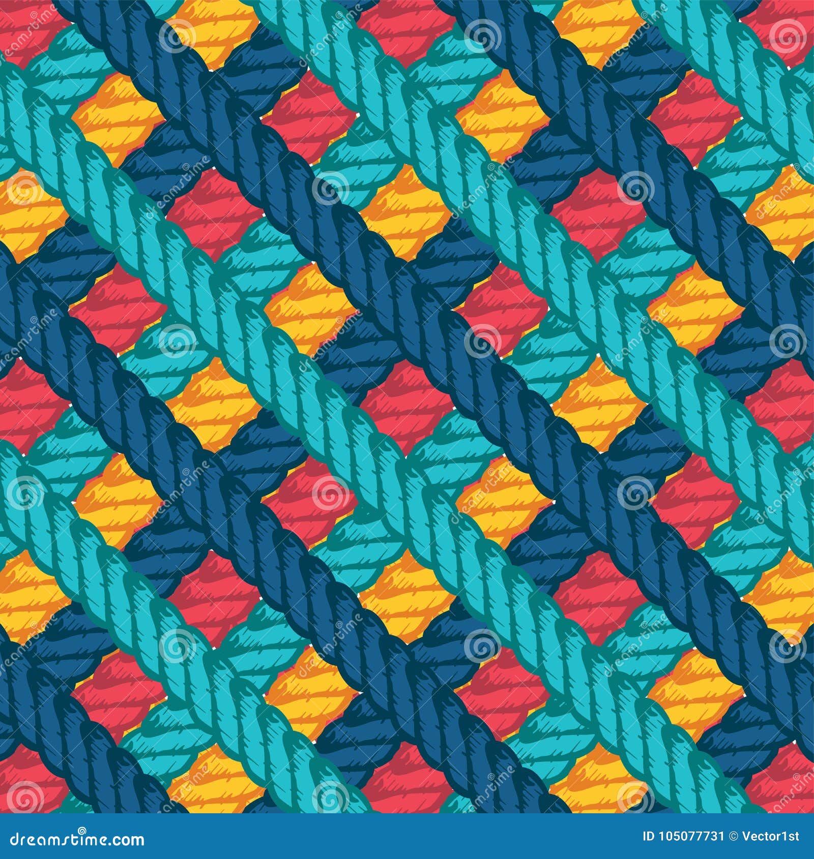 Lasso Rope Pattern Background Wallpaper Stock Vector - Illustration of ...