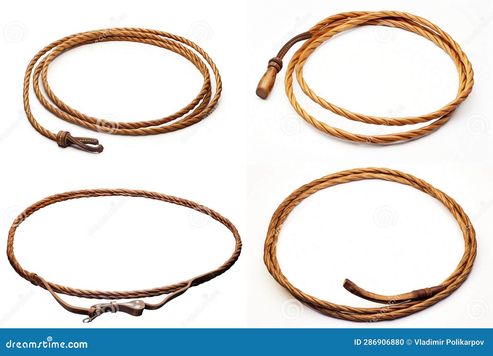 Lasso Set Isolated on White Background Stock Photo - Image of ...
