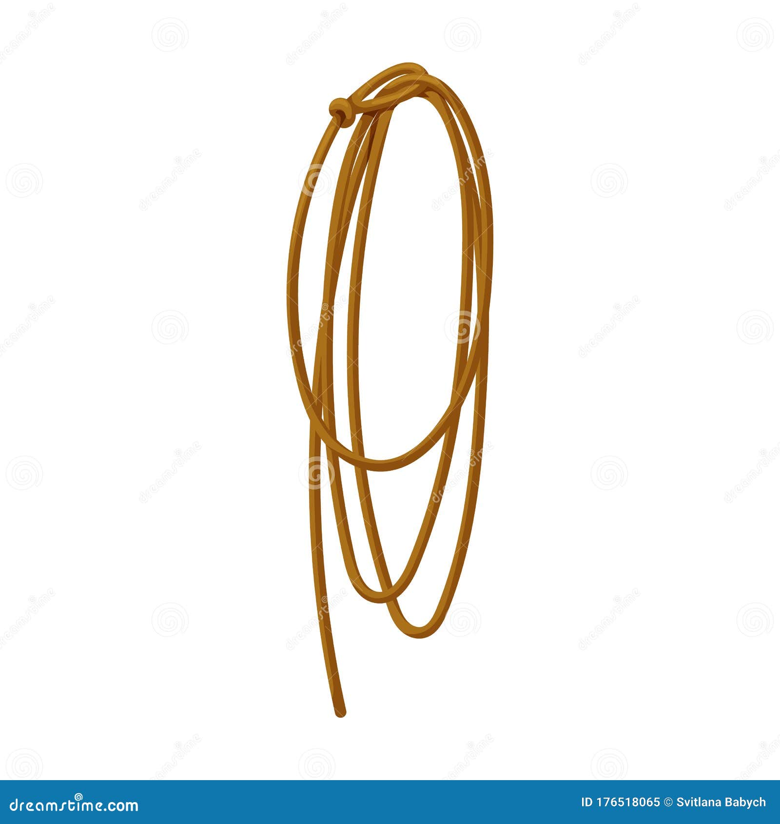 Lasso Vector Icon.Cartoon Vector Icon Isolated on White Background ...