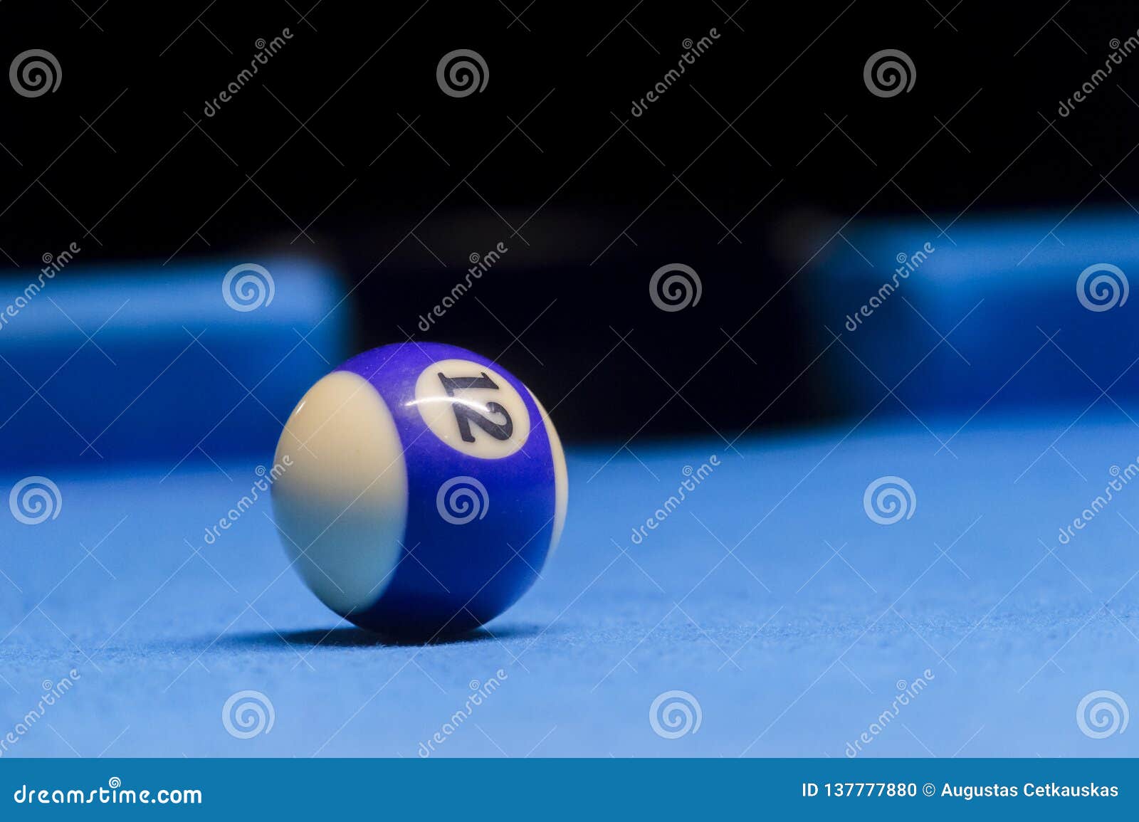 The Last Ball on the Billiards Table Stock Photo - Image of leisure ...