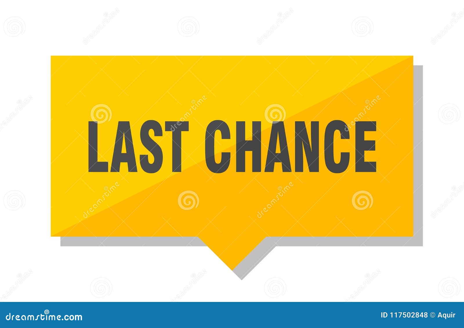 Last chance price tag stock vector. Illustration of vector - 117502848