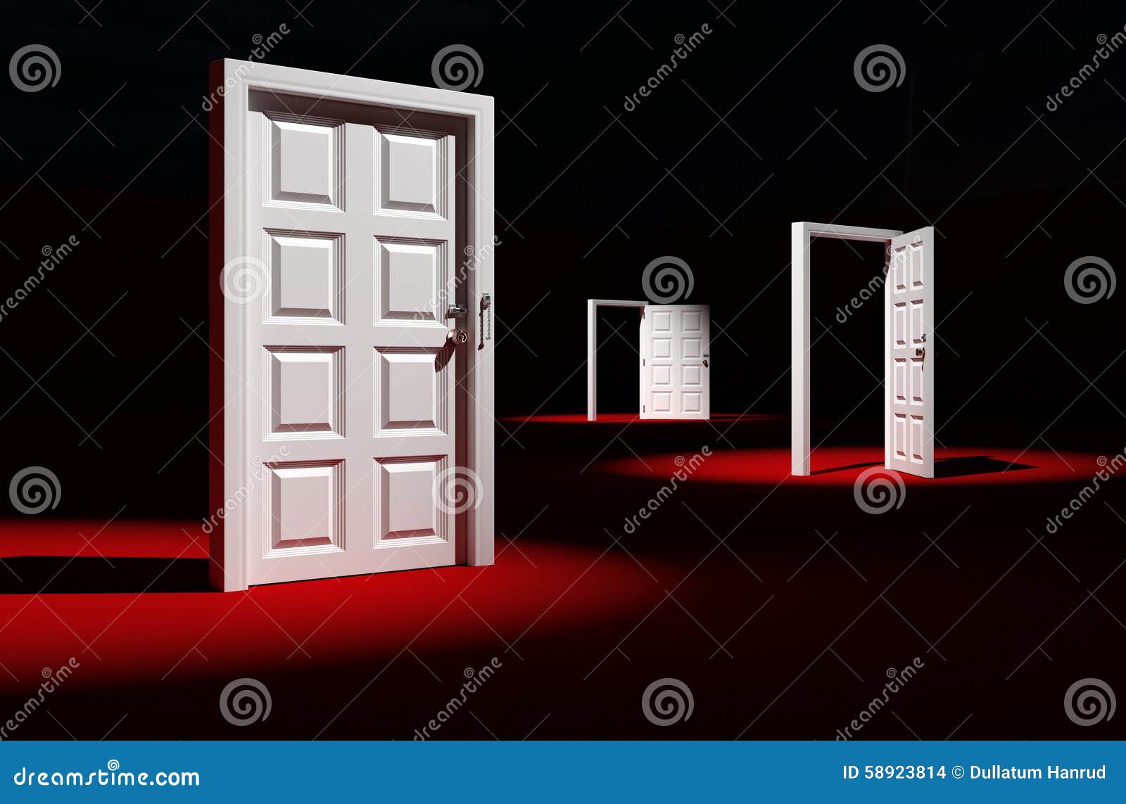 Last door. stock illustration. Illustration of life, model - 58923814