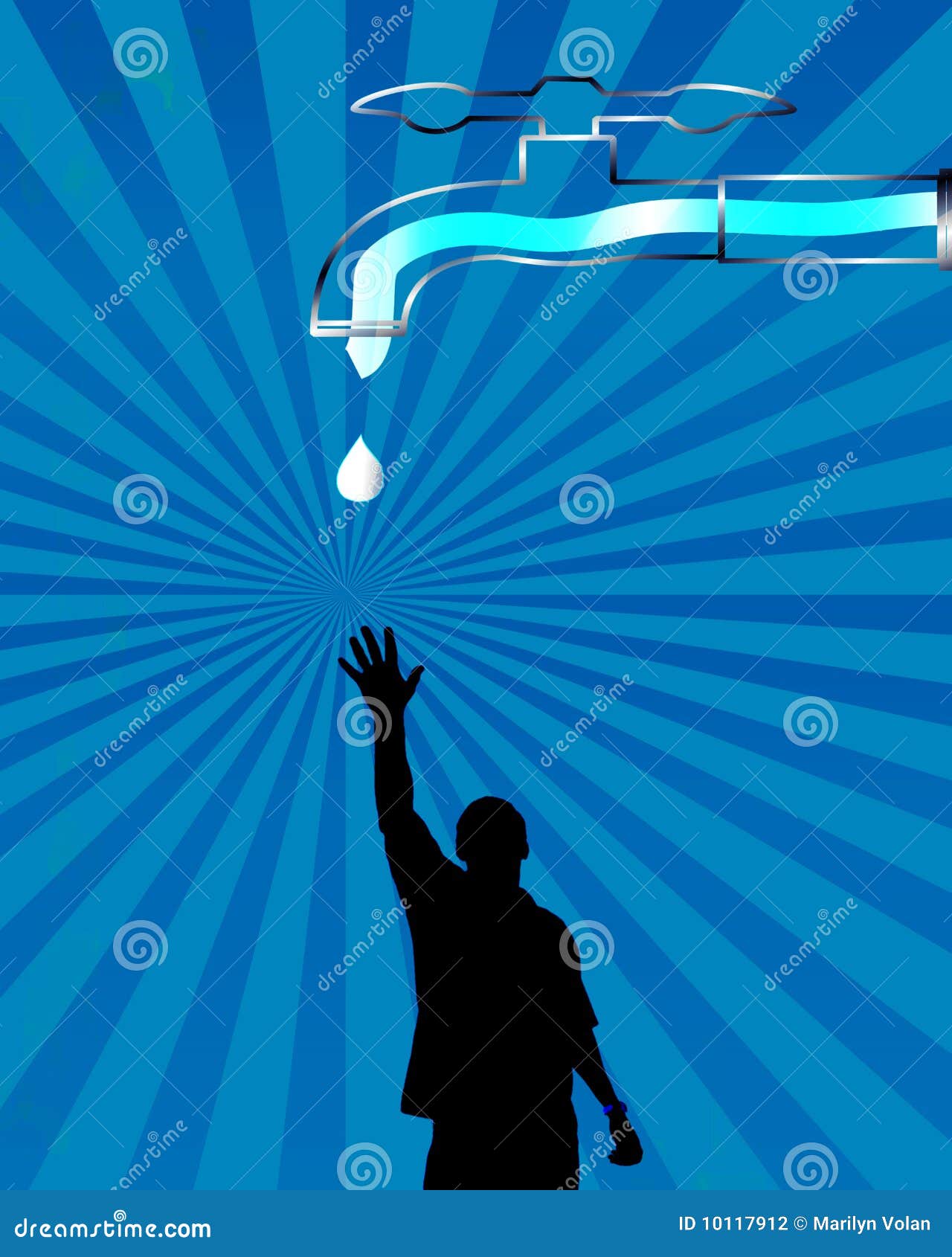 Last Drop stock illustration. Illustration of human, backgrounds - 10117912