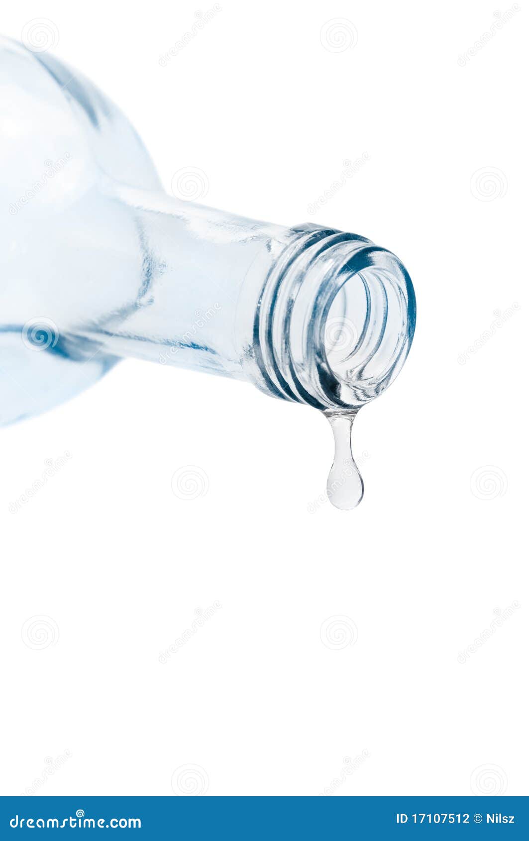 Last Drop Out of Water Bottle Stock Photo - Image of droplet, bottle ...