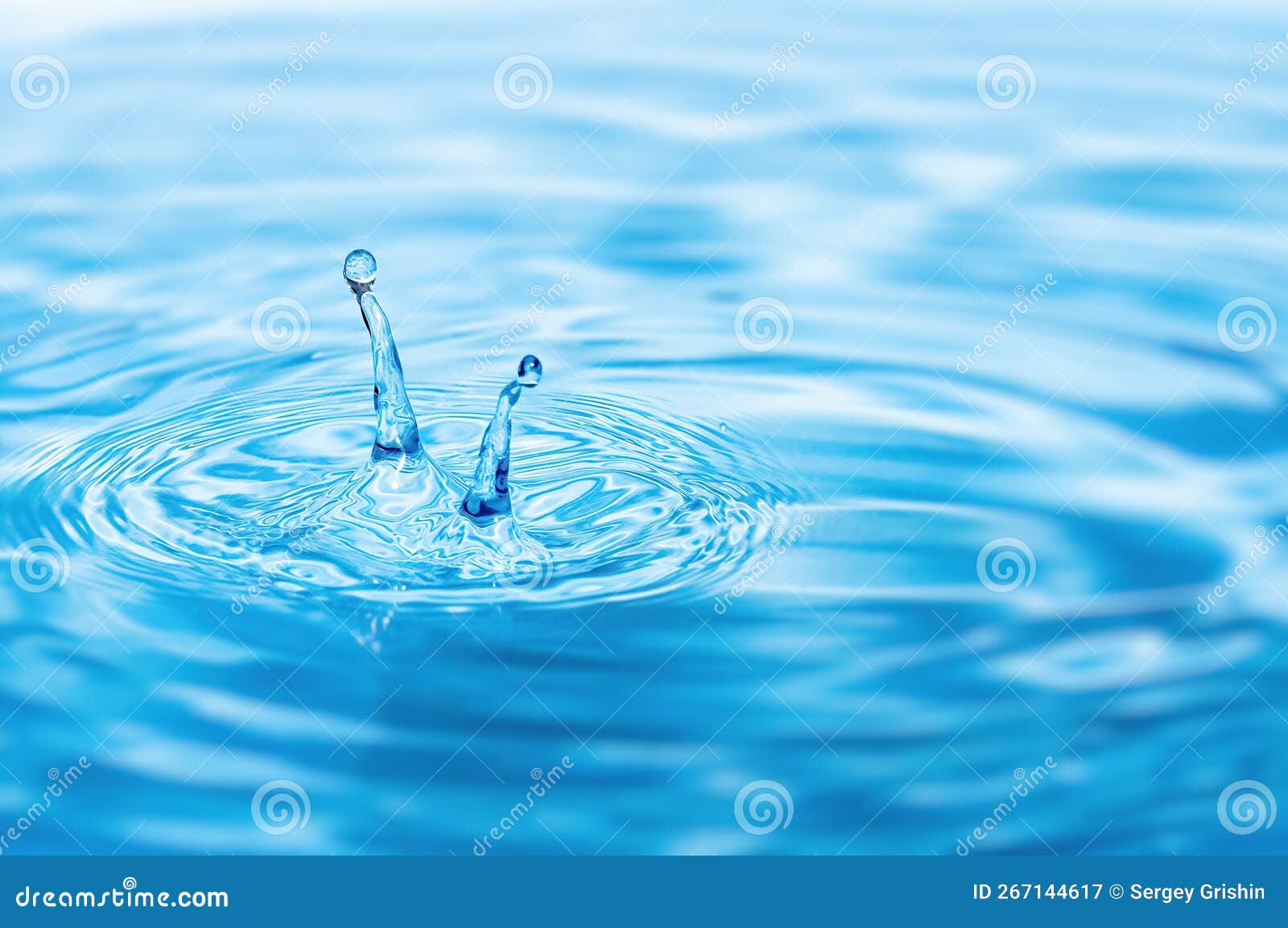 The Last Drop of Water. Concept of the Importance of Water, Abstract on ...