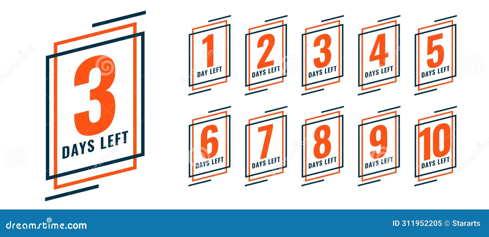 Last Few Days Left Template Countdown To a Big Announcement Stock ...