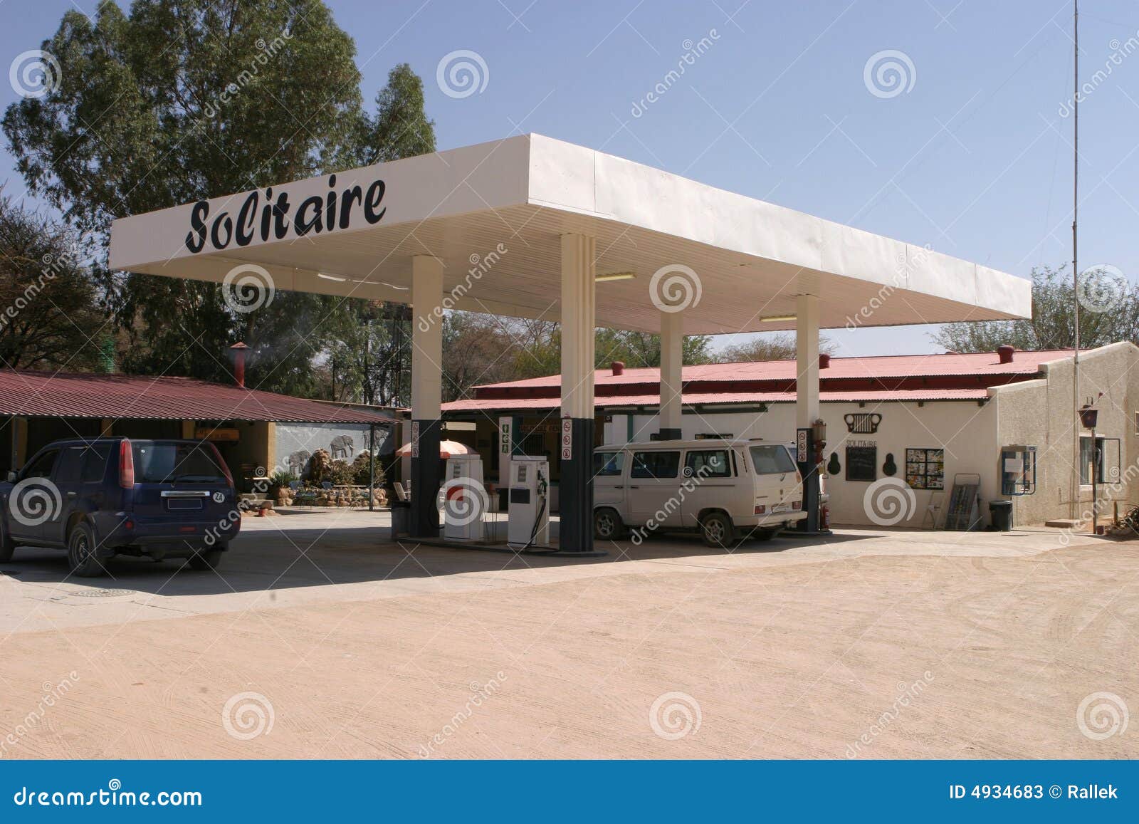 Last Gas Station, Namibia stock image. Image of chance - 4934683