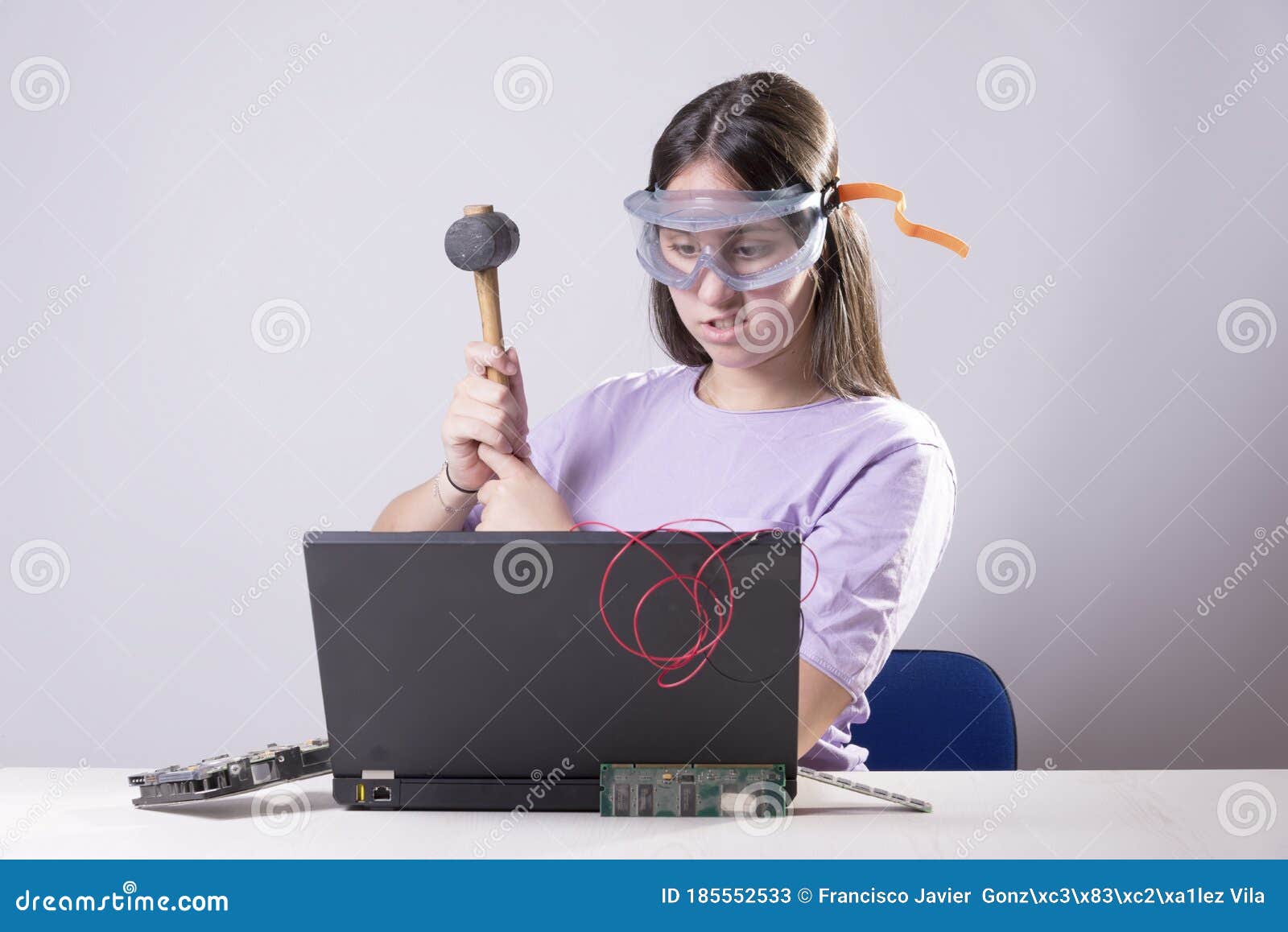 Last Keystrokes on the Keyboard Stock Image - Image of caucasian, child ...